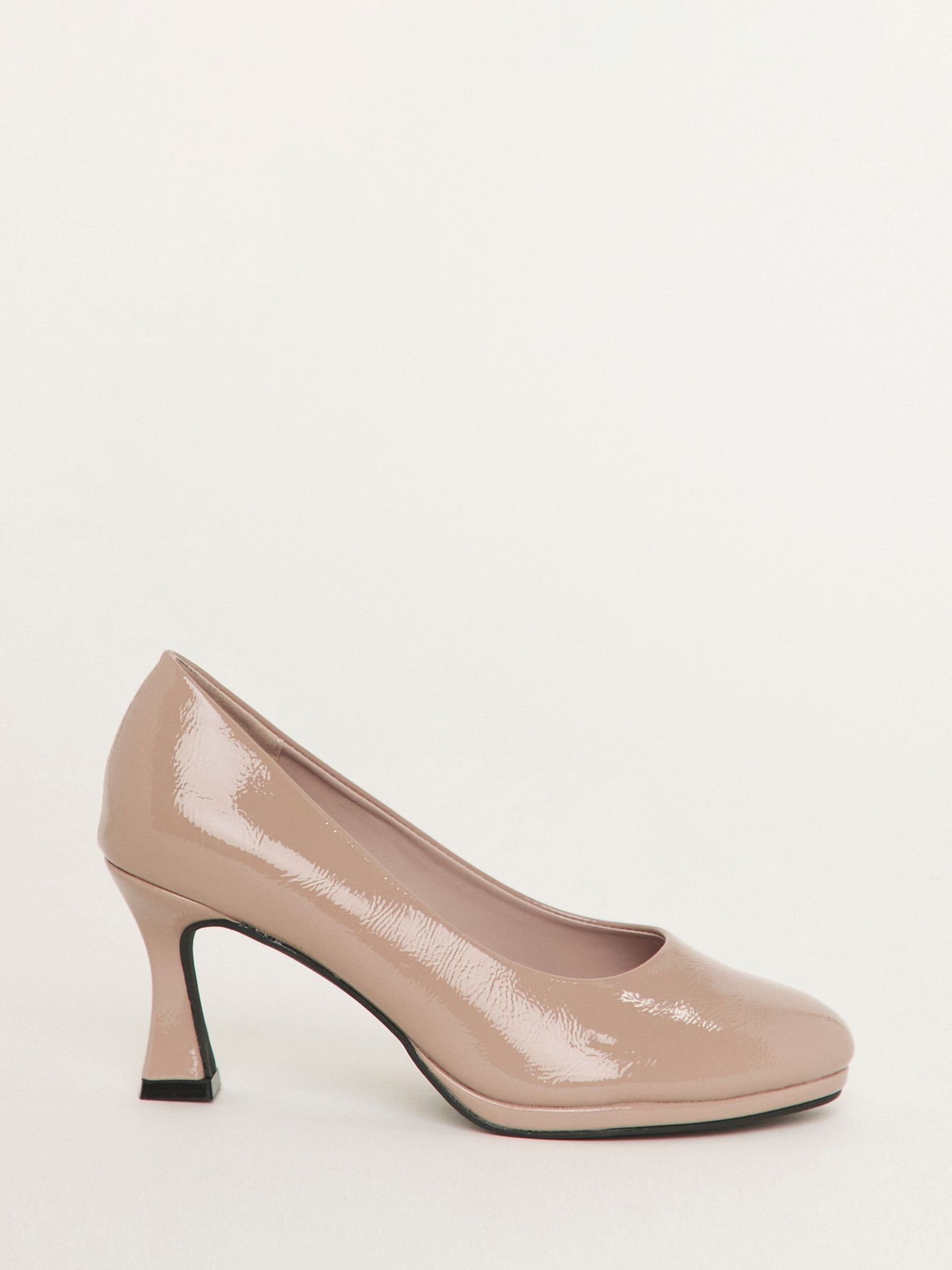Buy Simply Be Pink Wide Fit Court Shoe Heel from Next Kuwait