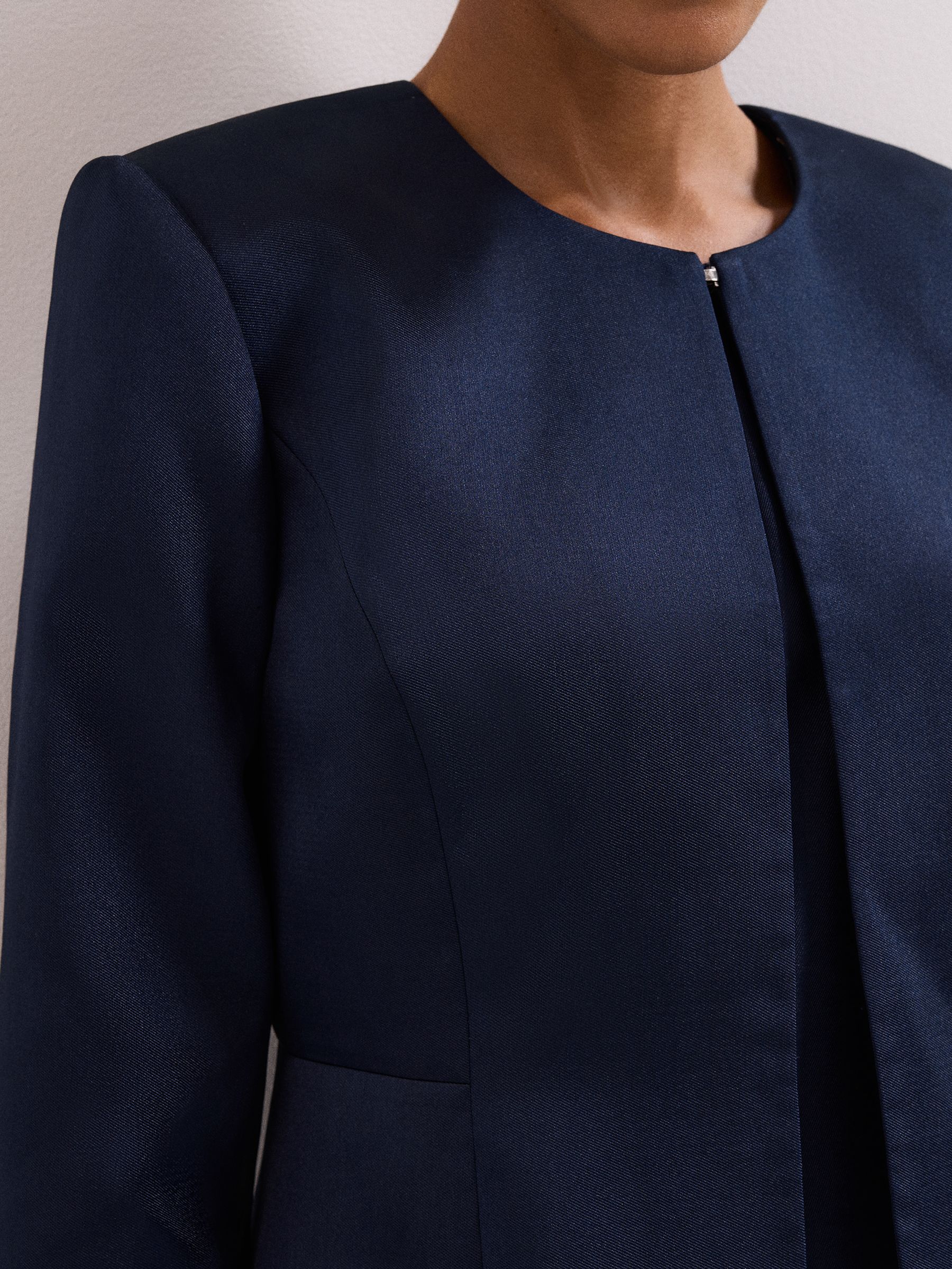 Buy Phase Eight Blue Judy Satin Jacket from the Next UK online shop