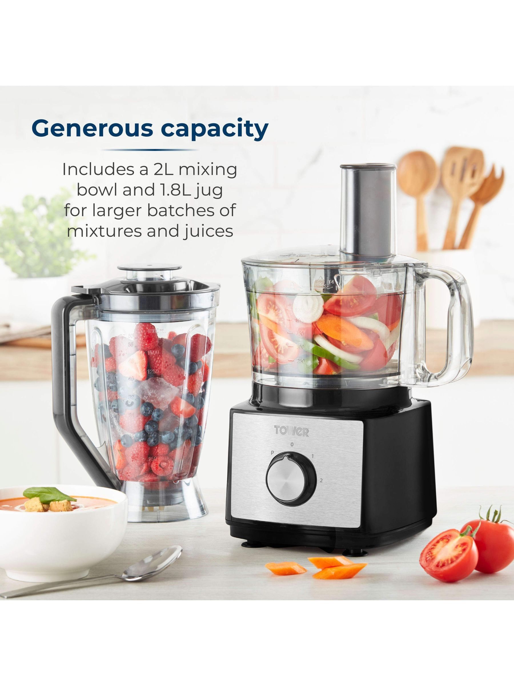 Buy Tower Black Multi-Function Food Processer & Blender from the Next ...