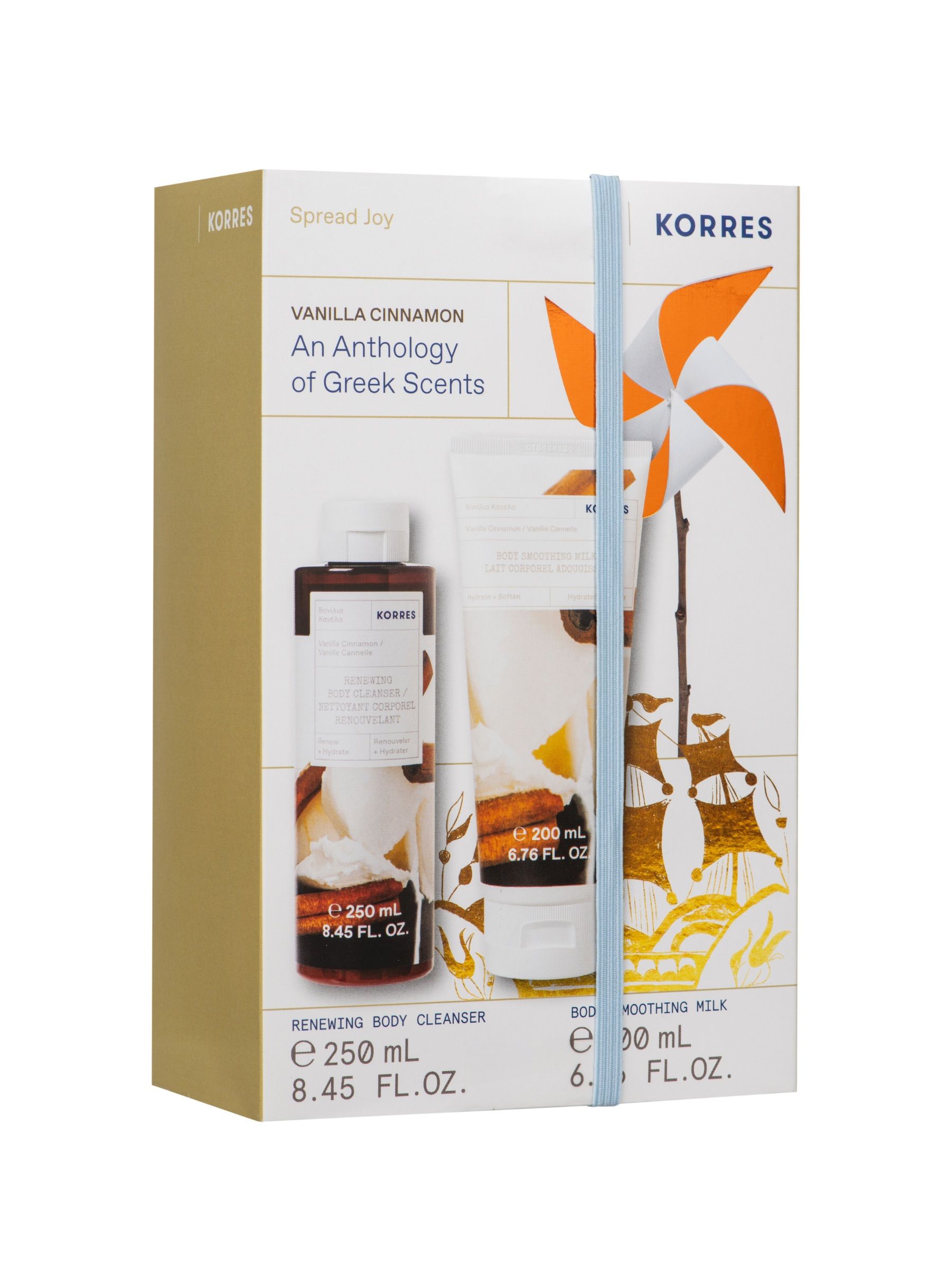 Buy Korres Set Vanilla Cinnamon Shower Gel 250ml and Body Milk 200ml ...