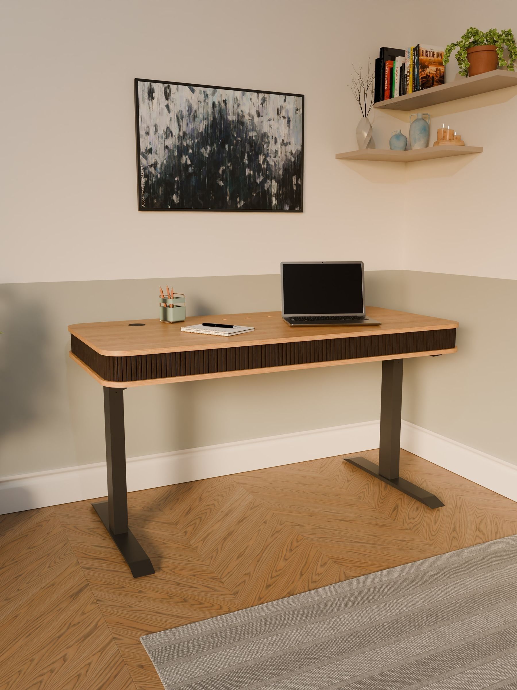 Buy Koble Natural Elin Height Adjustable Smart Desk from the Next UK ...