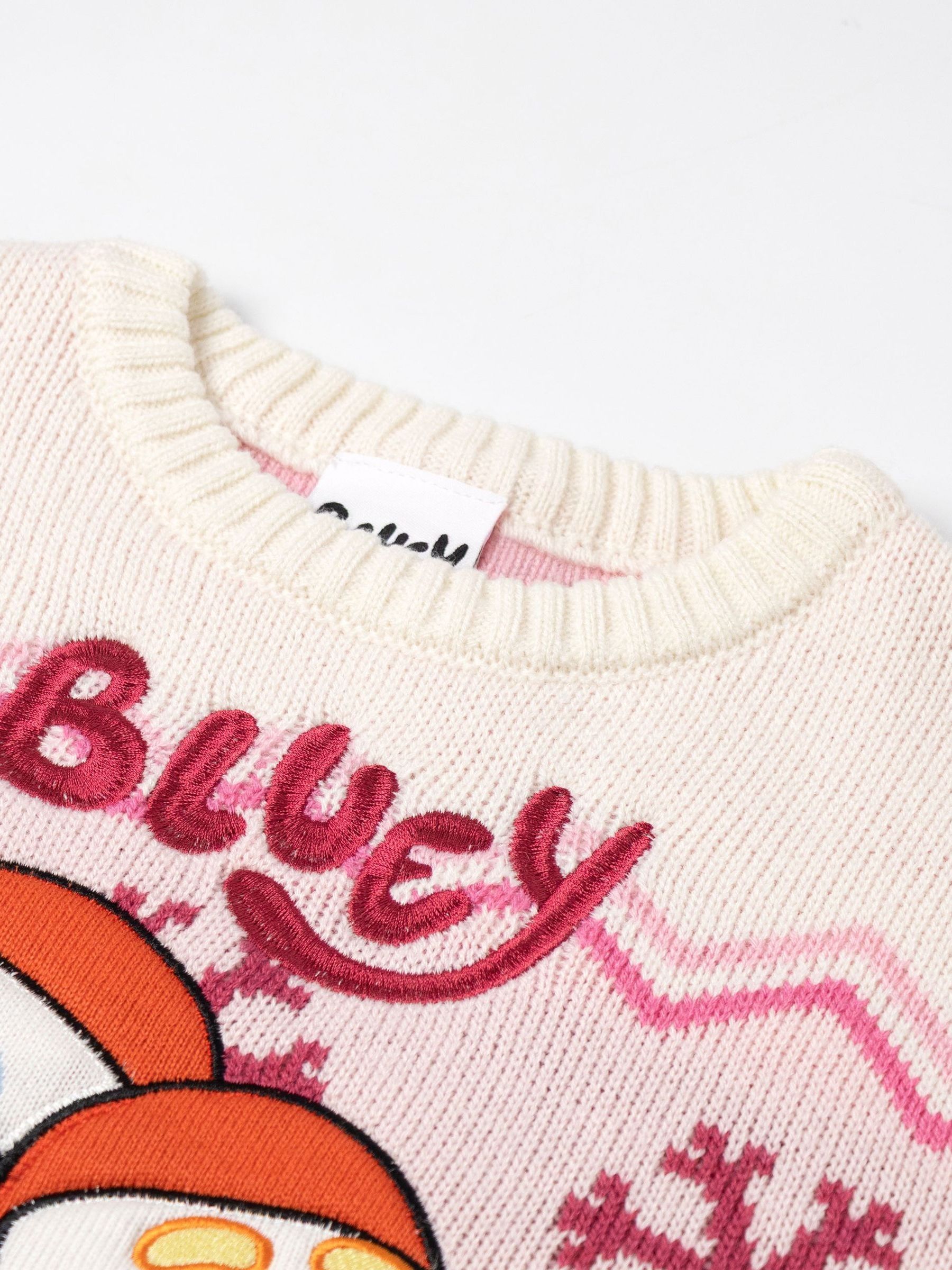 Buy Vanilla Underground Cream Bluey Christmas Jumper from the Next UK ...