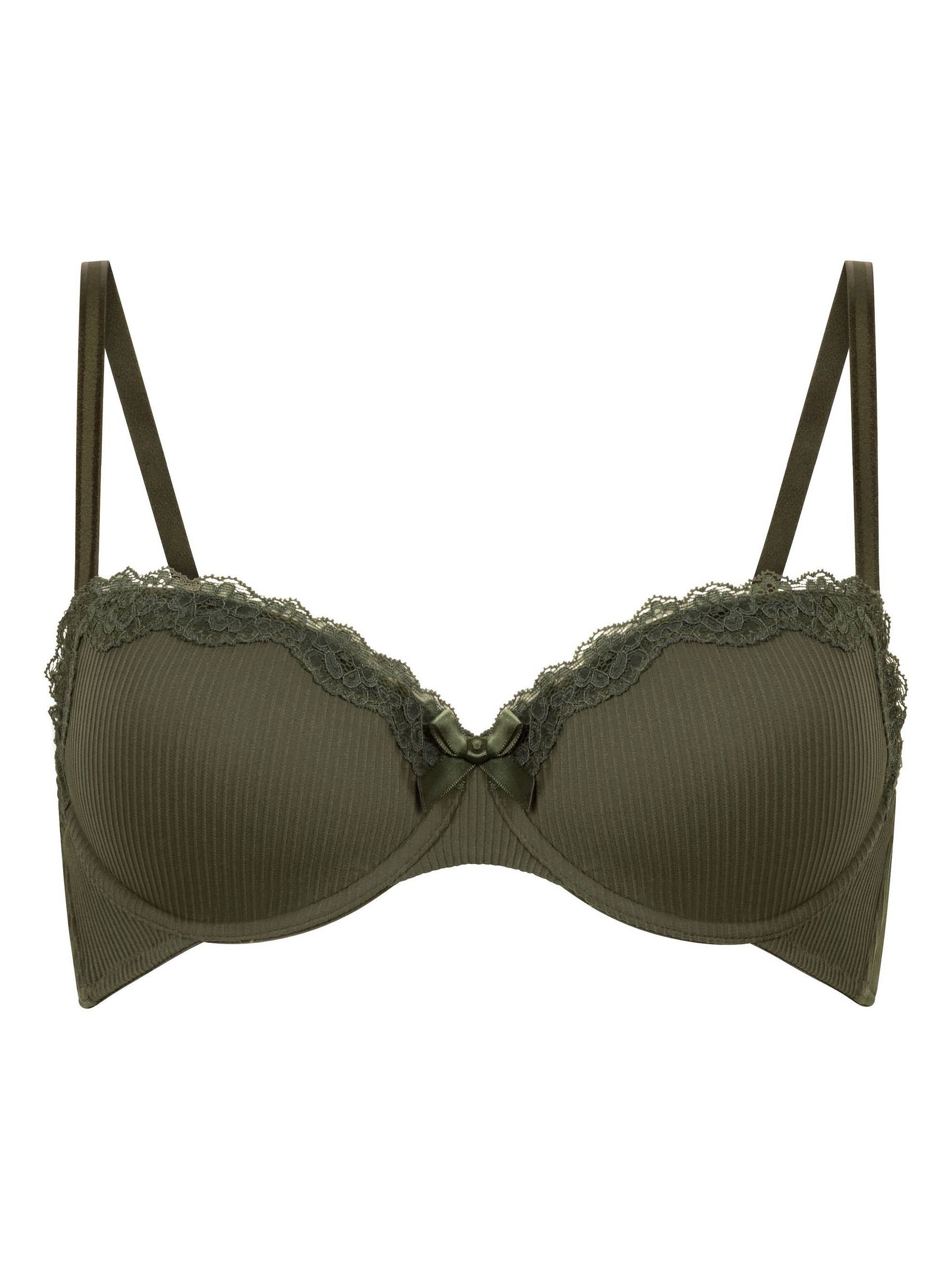 Buy Hunkemoller Khaki Green Wired Lola Padded Bra from the Next UK ...