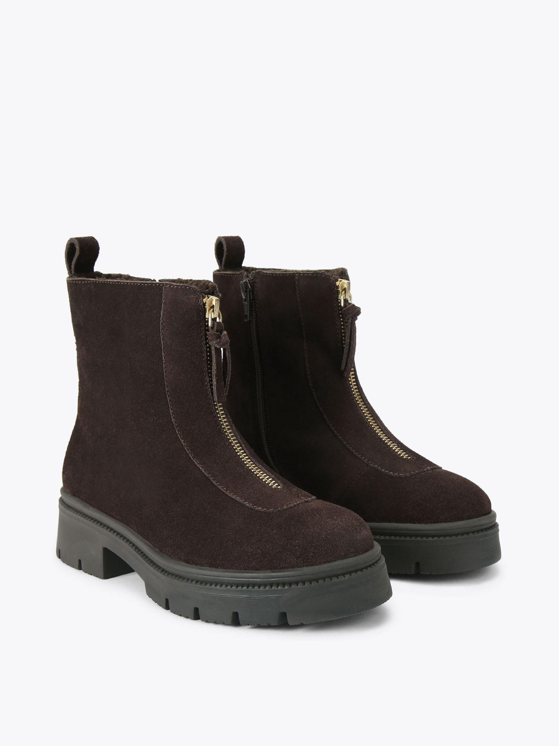 Buy Carvela Brown Malfa Zip Ankle Boots from Next Canada