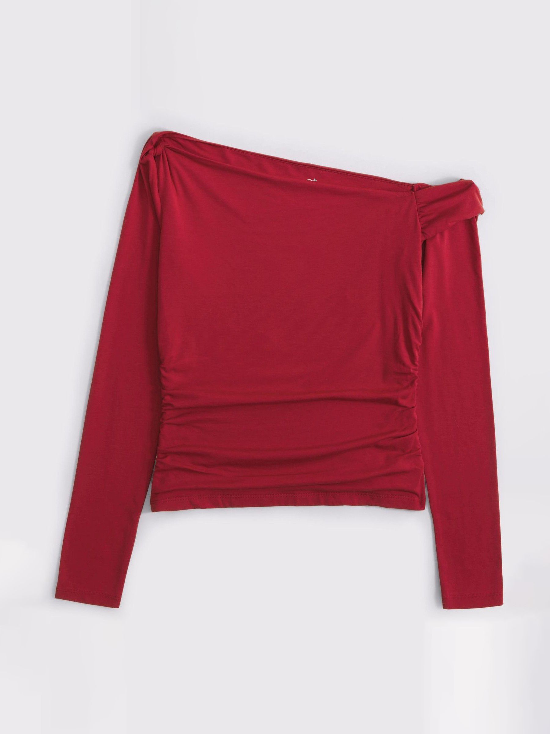 Buy Abercrombie & Fitch Red Cotton Asymmetrical Twist Top from Next Ireland