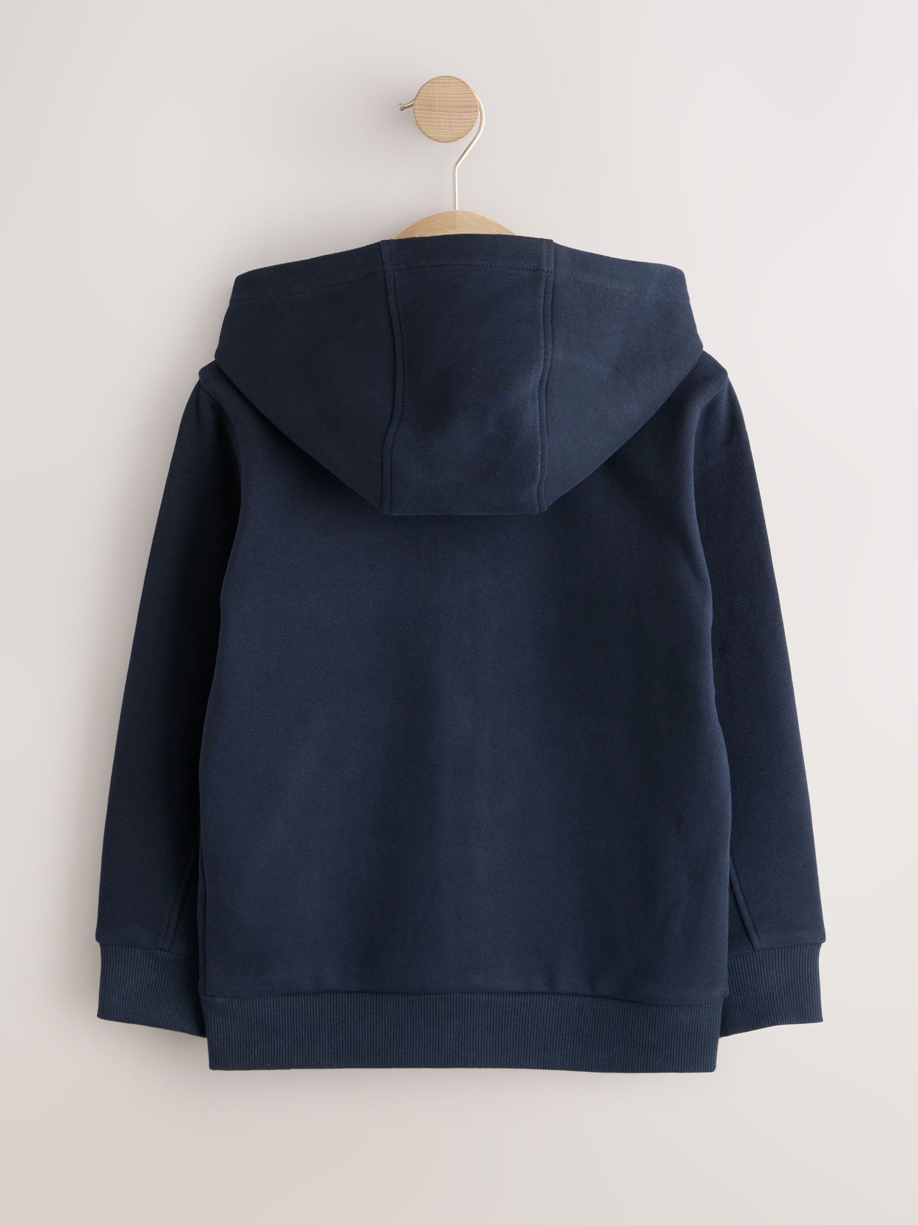 Buy Navy Blue 2 Pack Plain Zip Through Hoodie (3-16yrs) from Next South ...