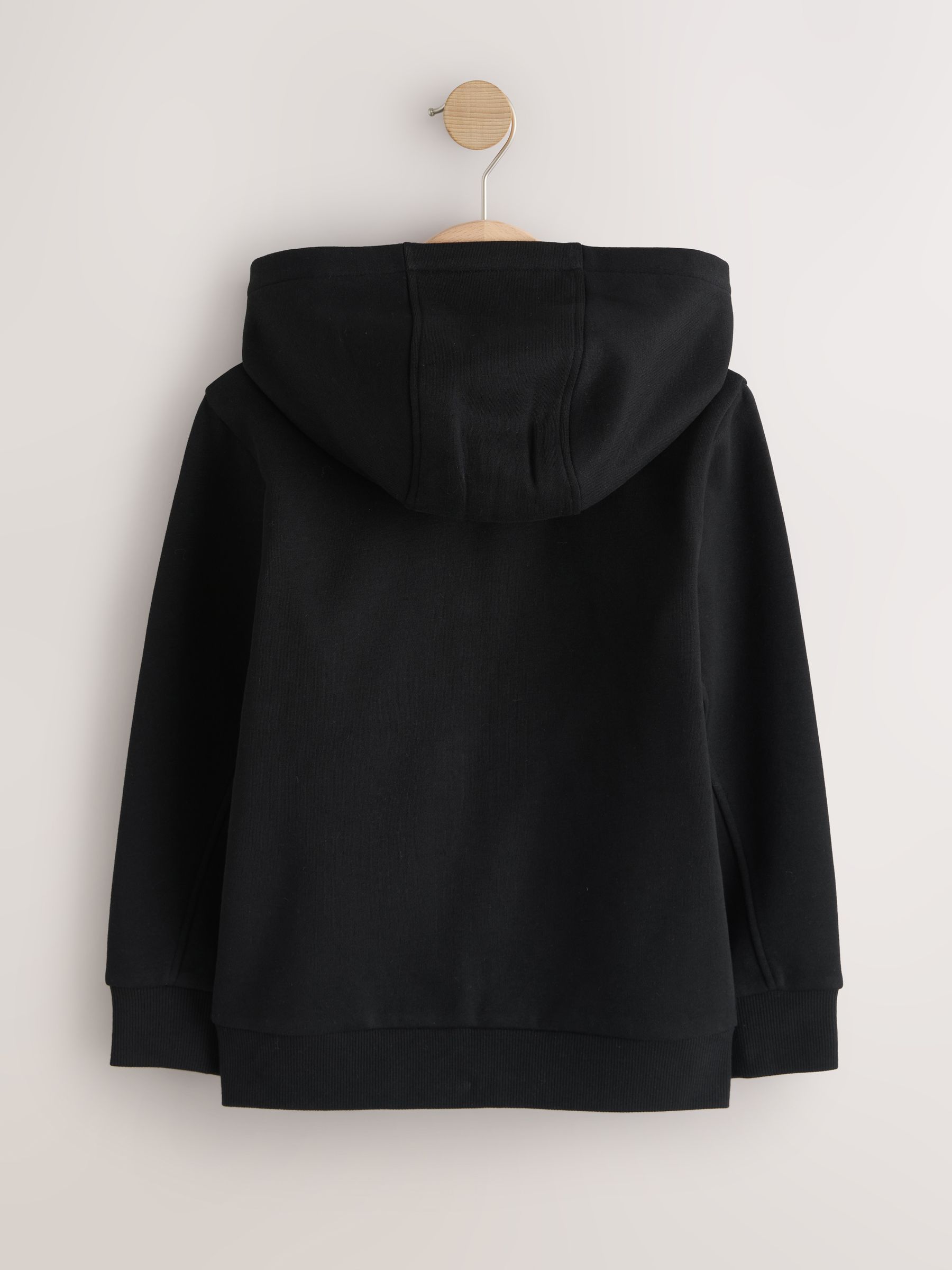 Buy Black 2 Pack Plain Zip Through Hoodie (3-16yrs) from the Next UK ...