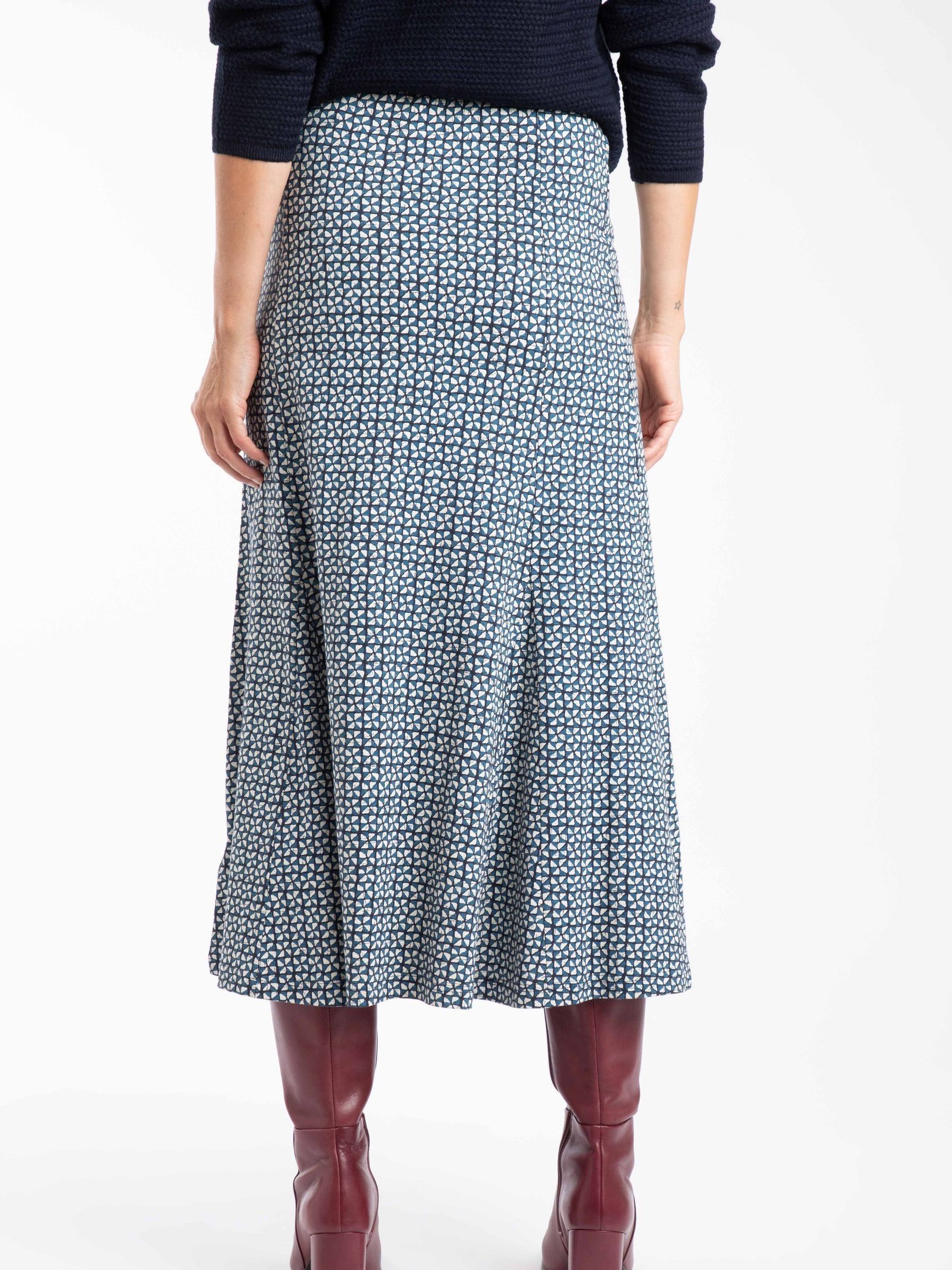Buy Weird Fish Blue Ares Printed Jersey A-Line Maxi Skirt from Next Cyprus
