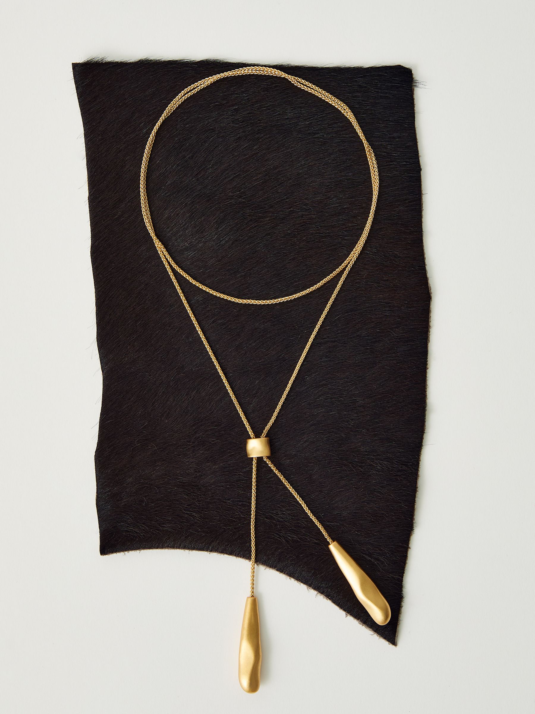 Buy Reiss Gold Tone Tova Sculpted Drop Lariat Necklace from Next Czech ...