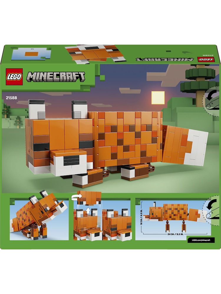 Buy LEGO Minecraft The Fox Toy Gaming Decor Gift 21588 from the Next UK ...