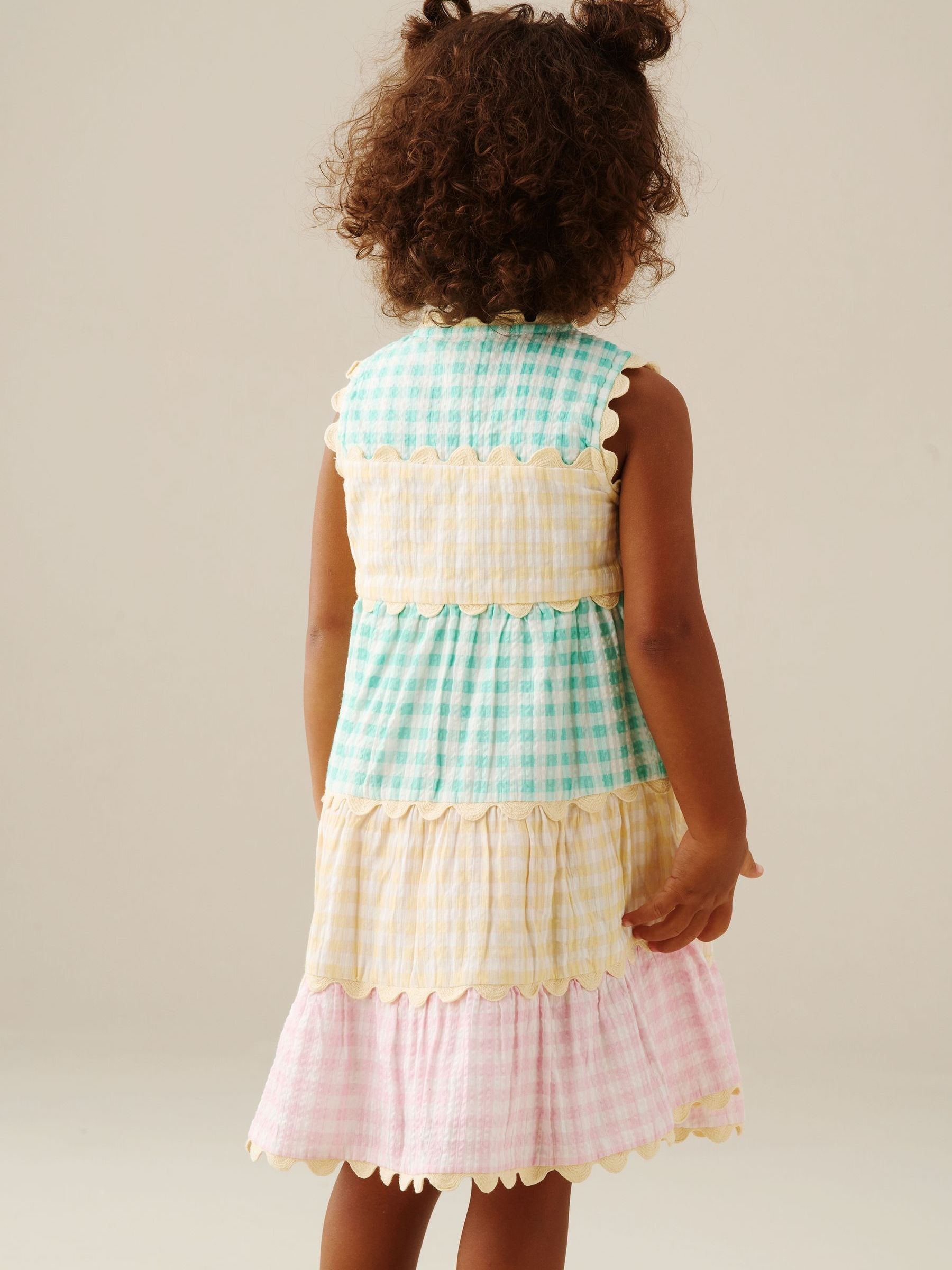 Buy Angel & Rocket Ginny Gingham Bow Waist Dress from Next Germany