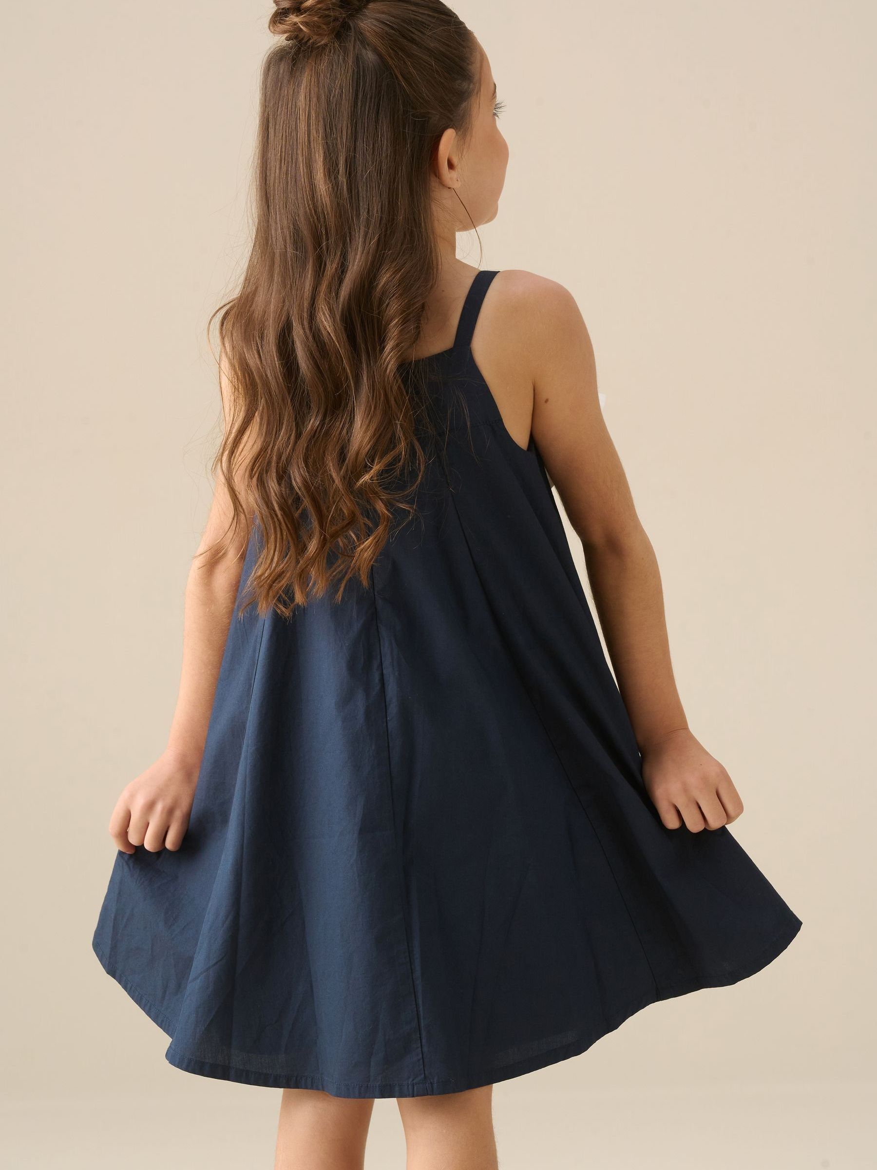 Buy Angel & Rocket Blue Libby Navy Bow Front Dress from Next Denmark