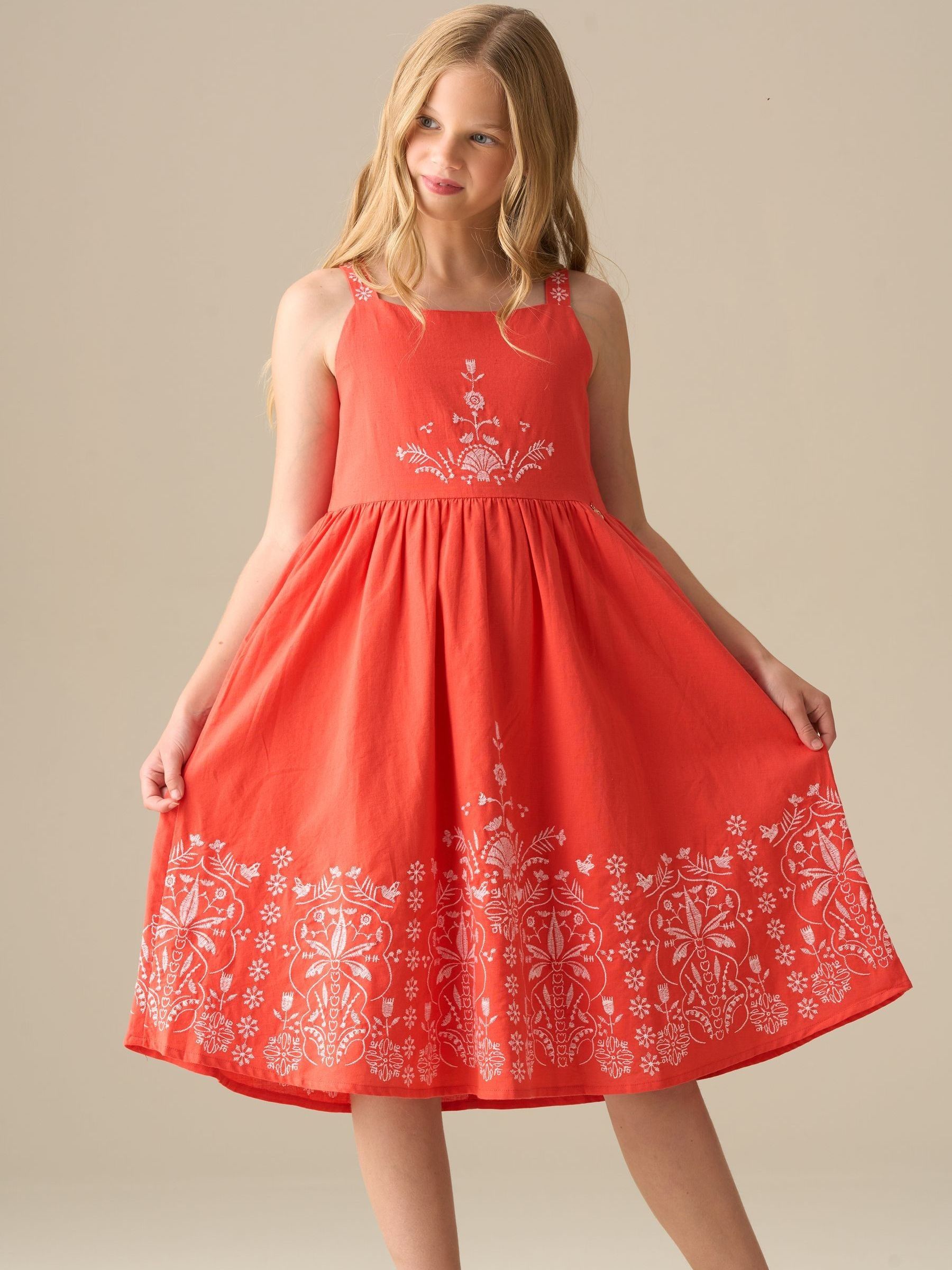Buy Angel & Rocket Red Pippa Red Embroidered Dress from Next South Africa