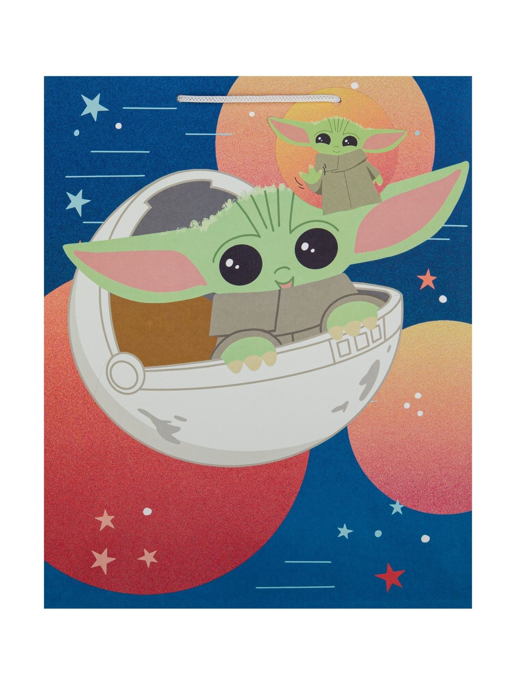Buy Hallmark 3 Pack Blue Large Star Wars Grogu Gift Bags from the Next ...