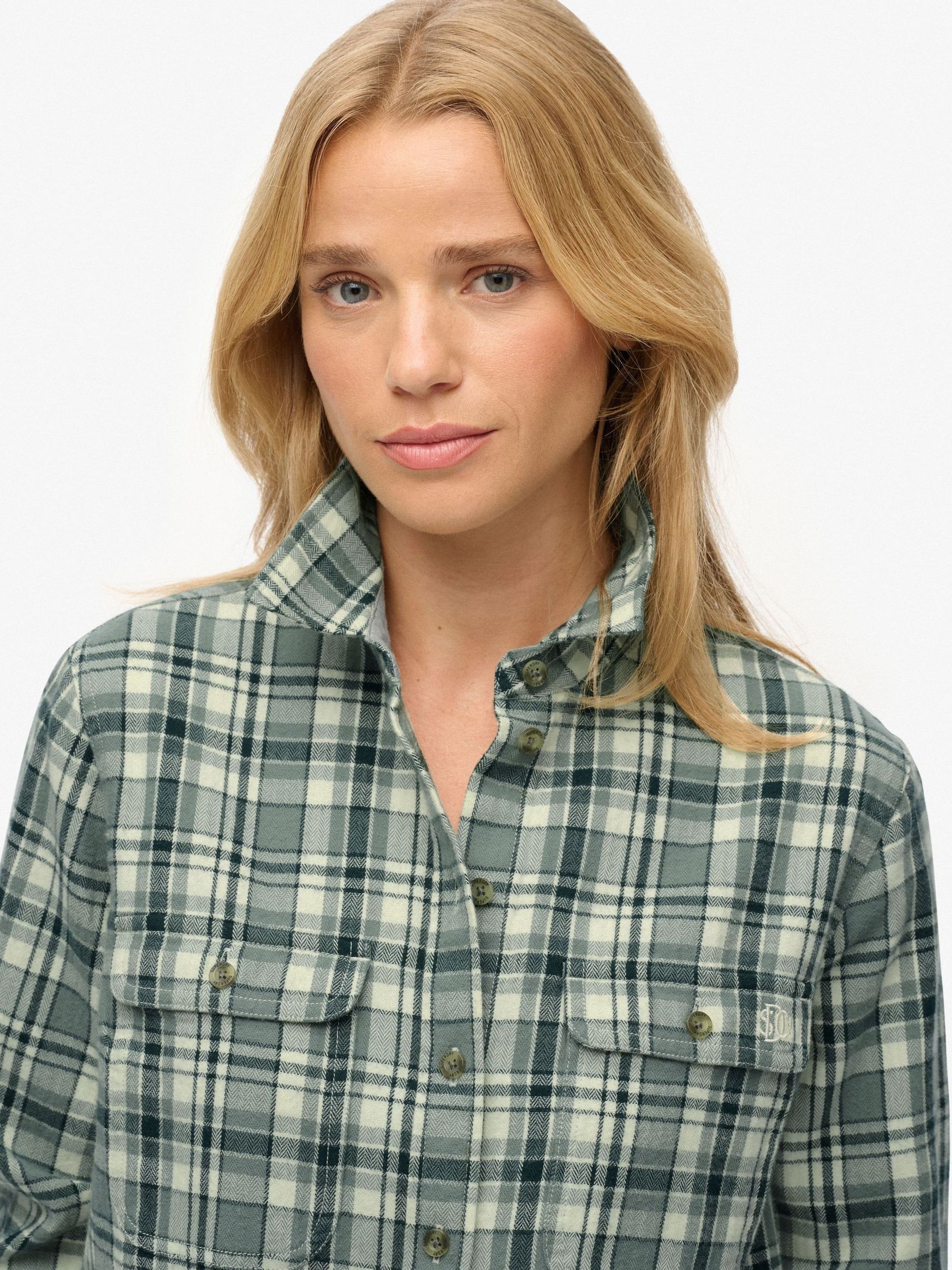 Buy Superdry Green Lumberjack Check Flannel Shirt from the Next UK ...
