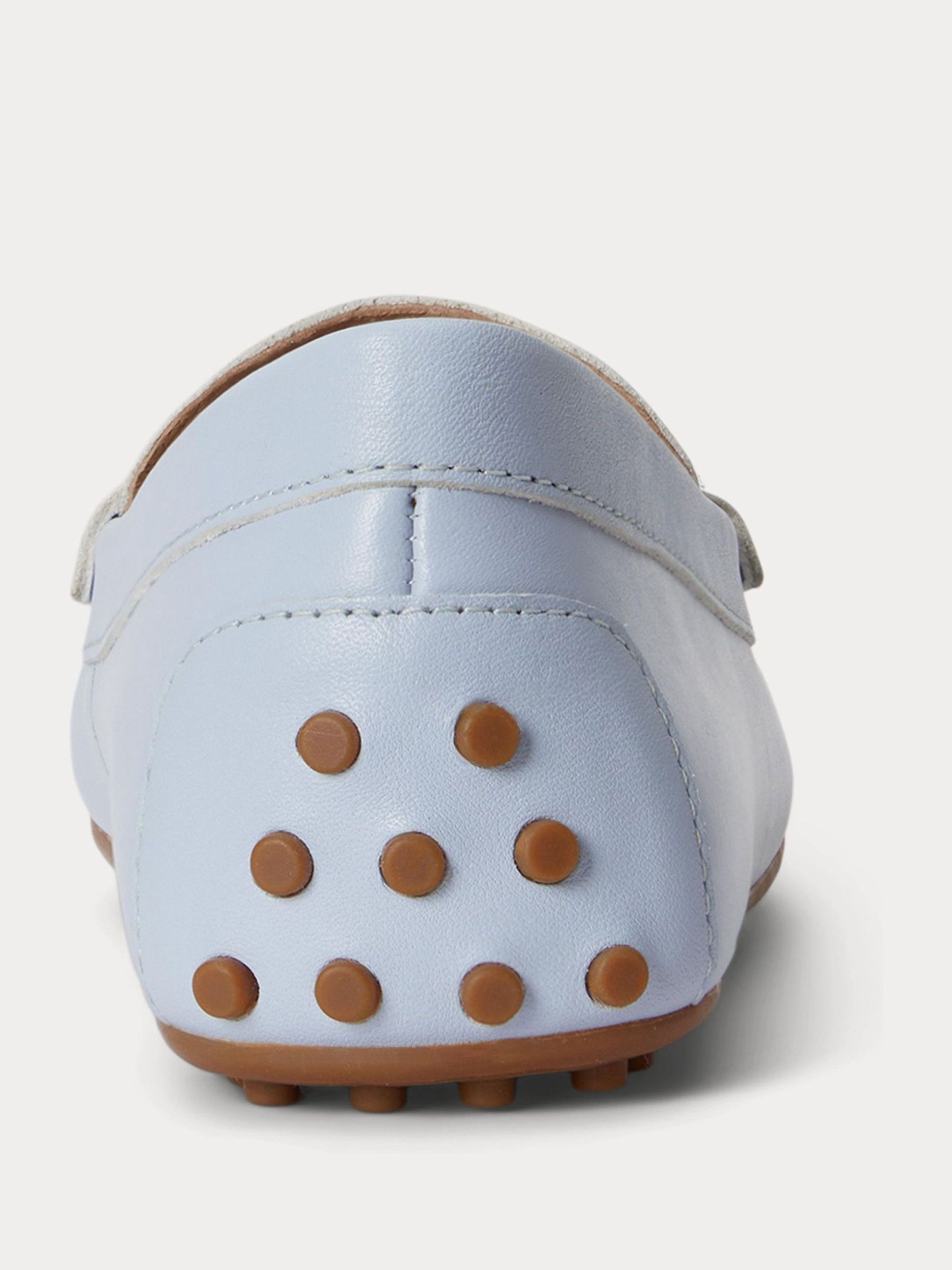 Buy Lauren Ralph Lauren Blue Barnsbury Driver Flats from the Next UK ...