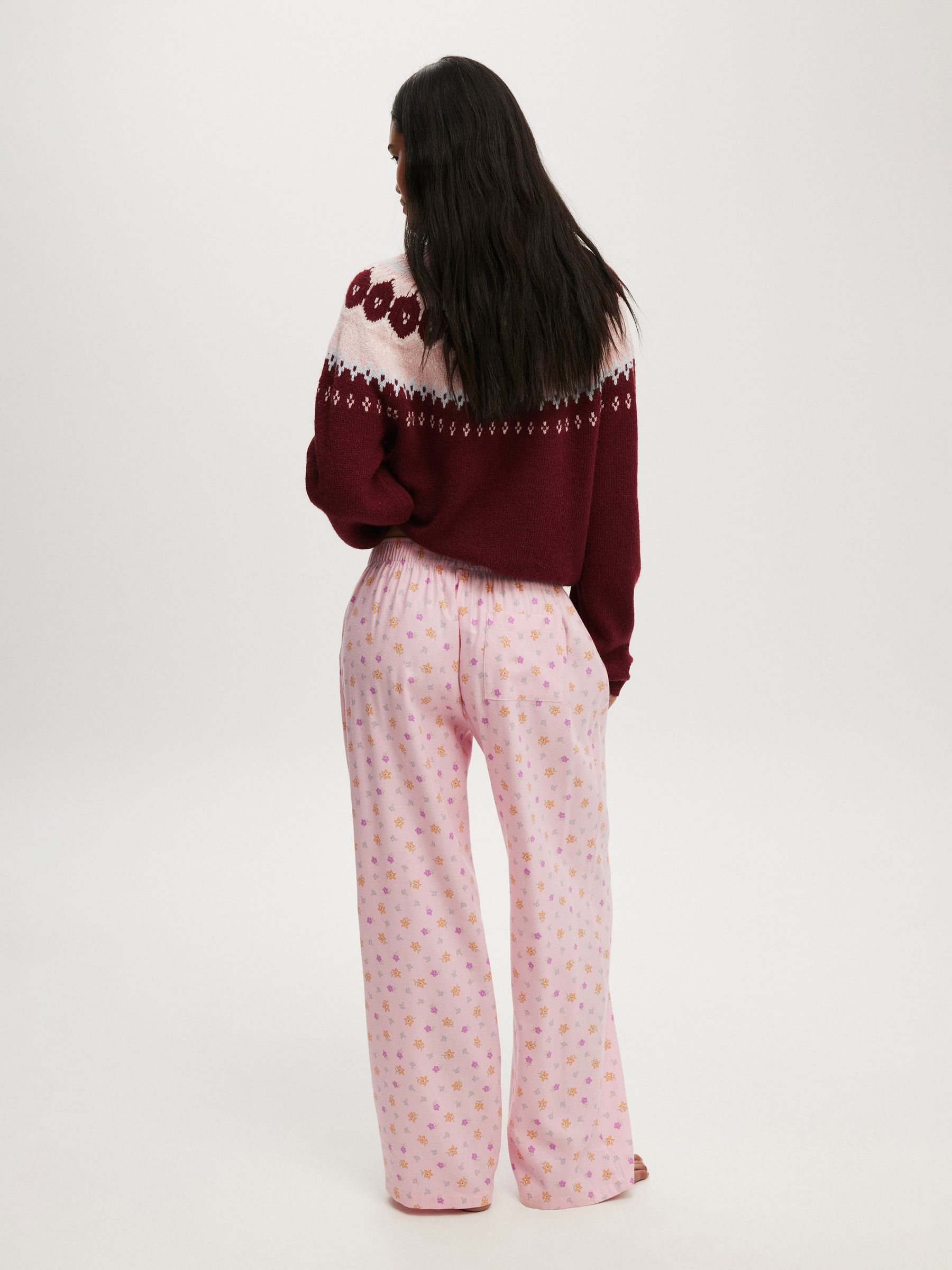 Buy Cotton On Light Pink Flannel Wide Leg Trousers from the Next UK ...