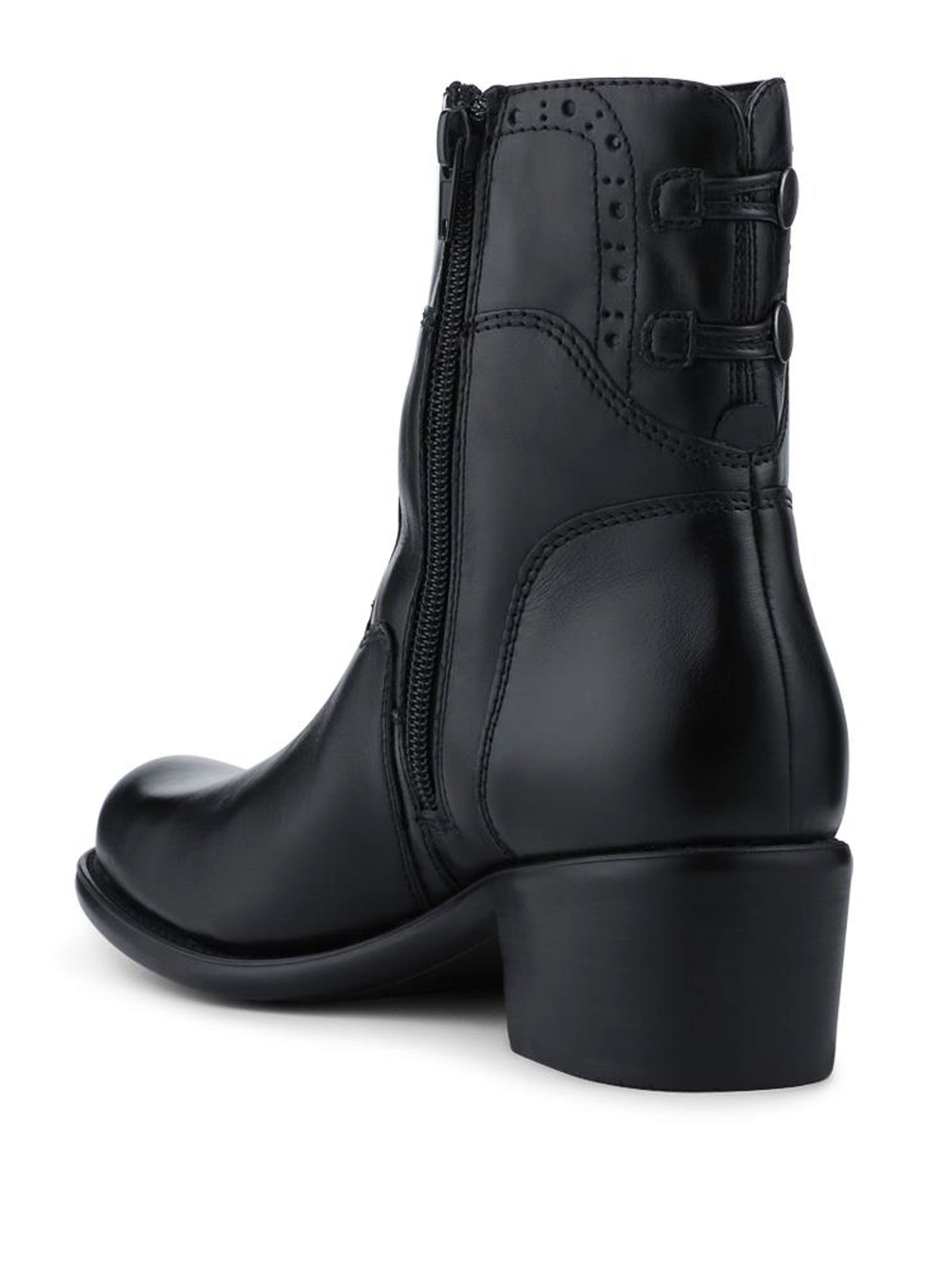 Buy Jones Bootmaker Black Laurelle Leather Zip Fasten Ankle Boots from ...