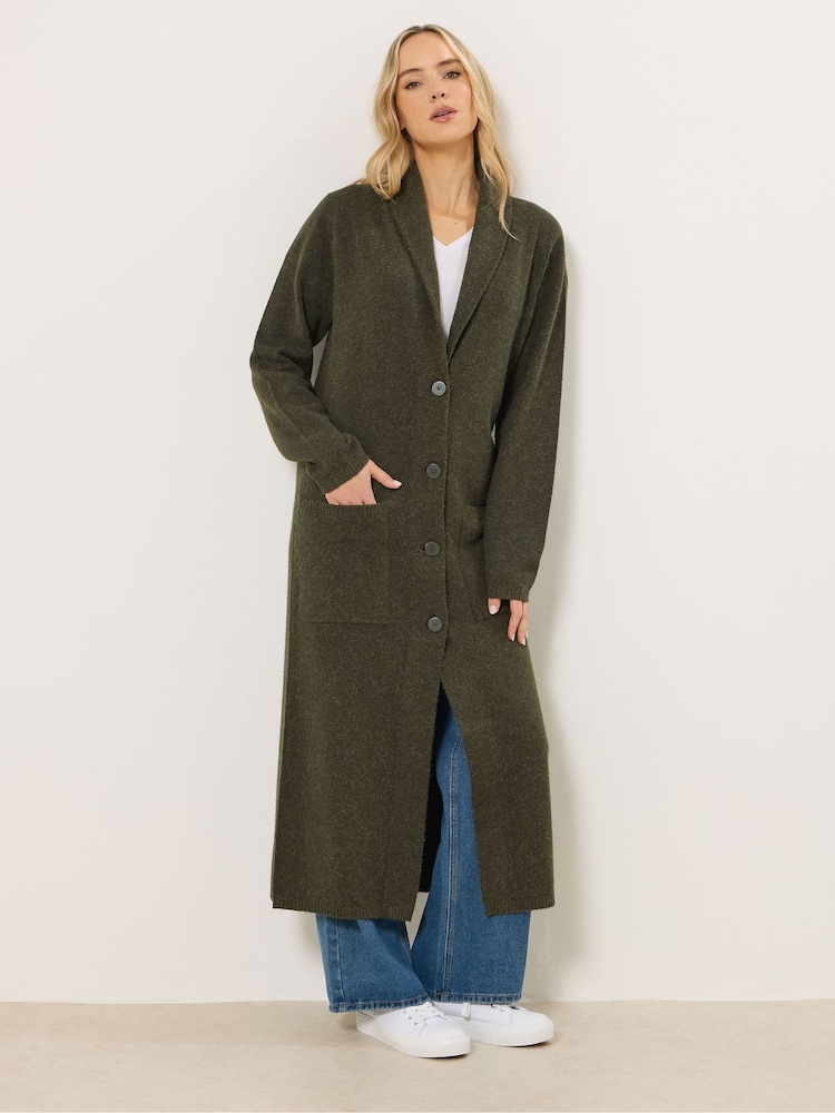 Buy Long Tall Sally Green Knitted Coatigan from Next Netherlands