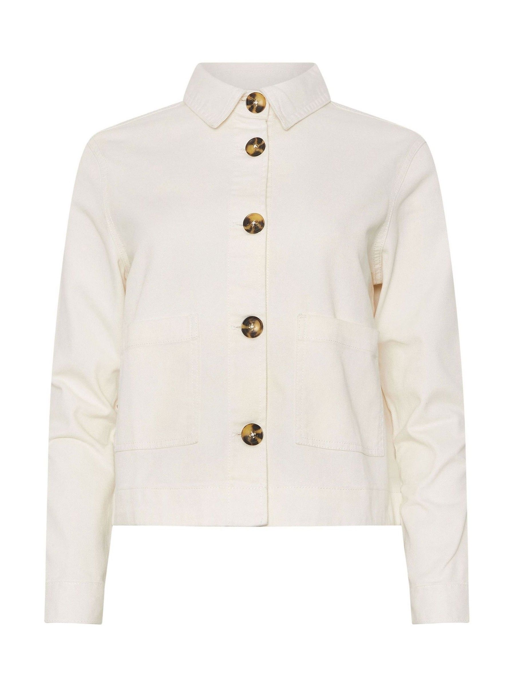 Buy M&Co Cream Twill Shacket from the Next UK online shop