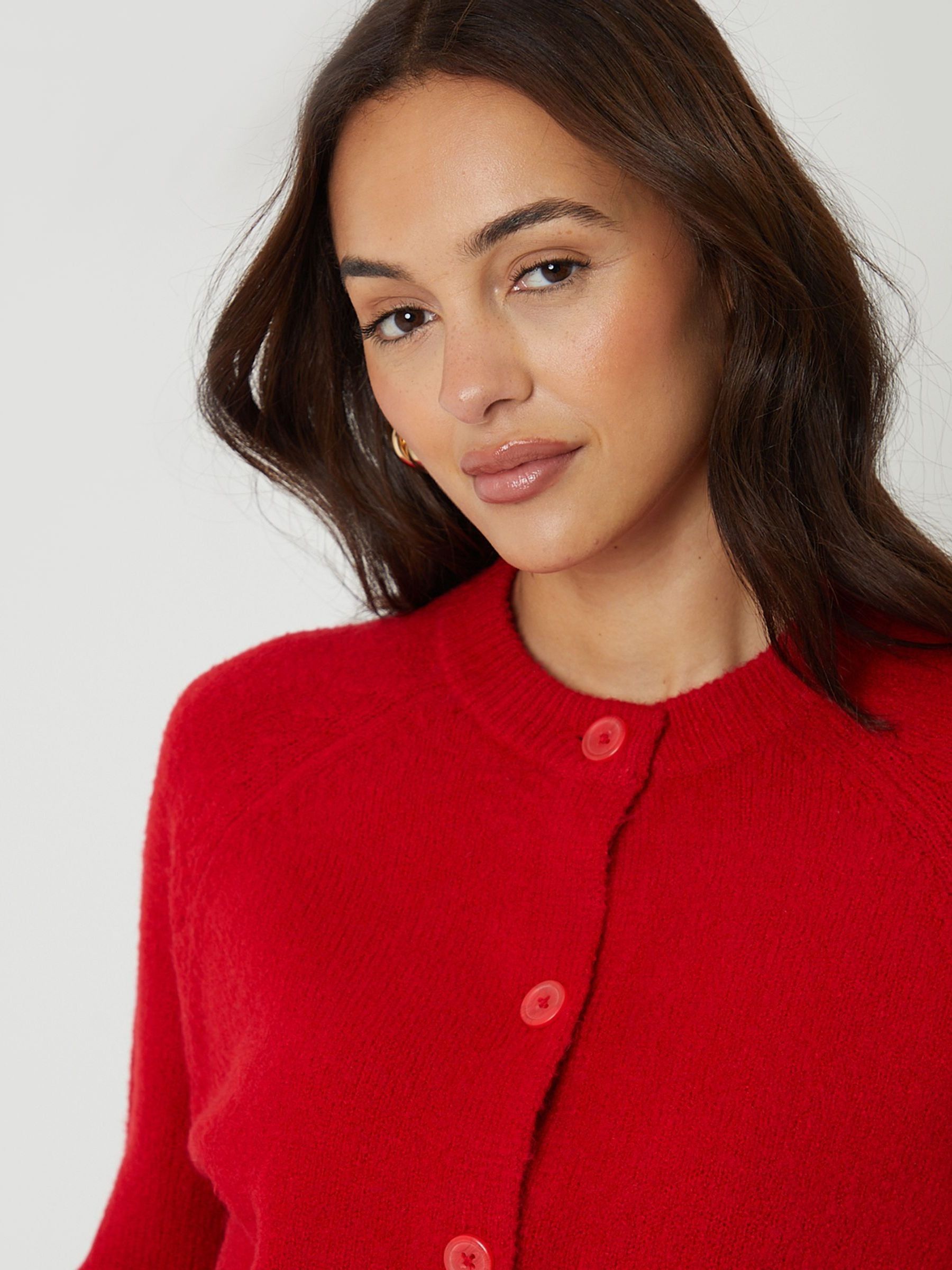 Buy Threadbare Red Button Up Knitted Cardigan from Next Australia