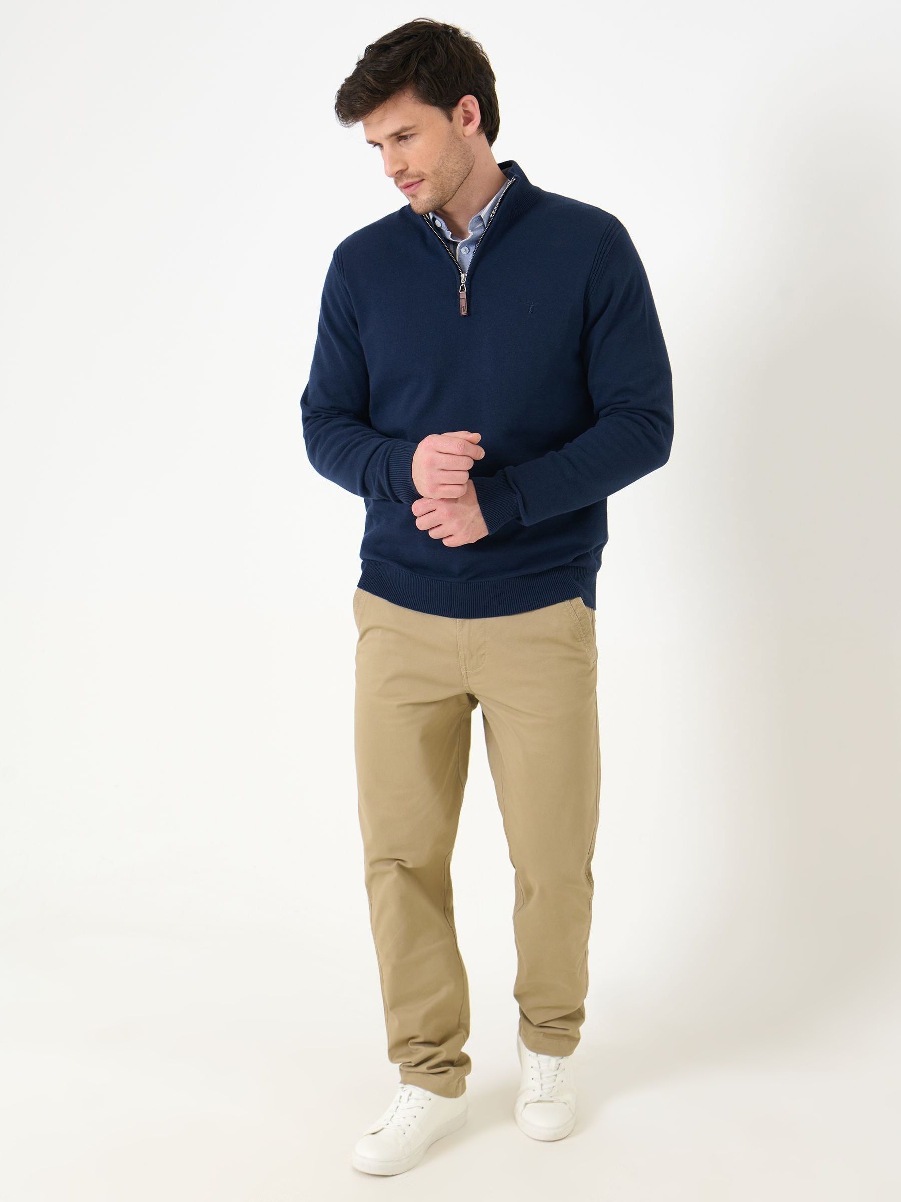 Buy Saltwell Dark Navy Quarter Zip Jumper from the Next UK online shop