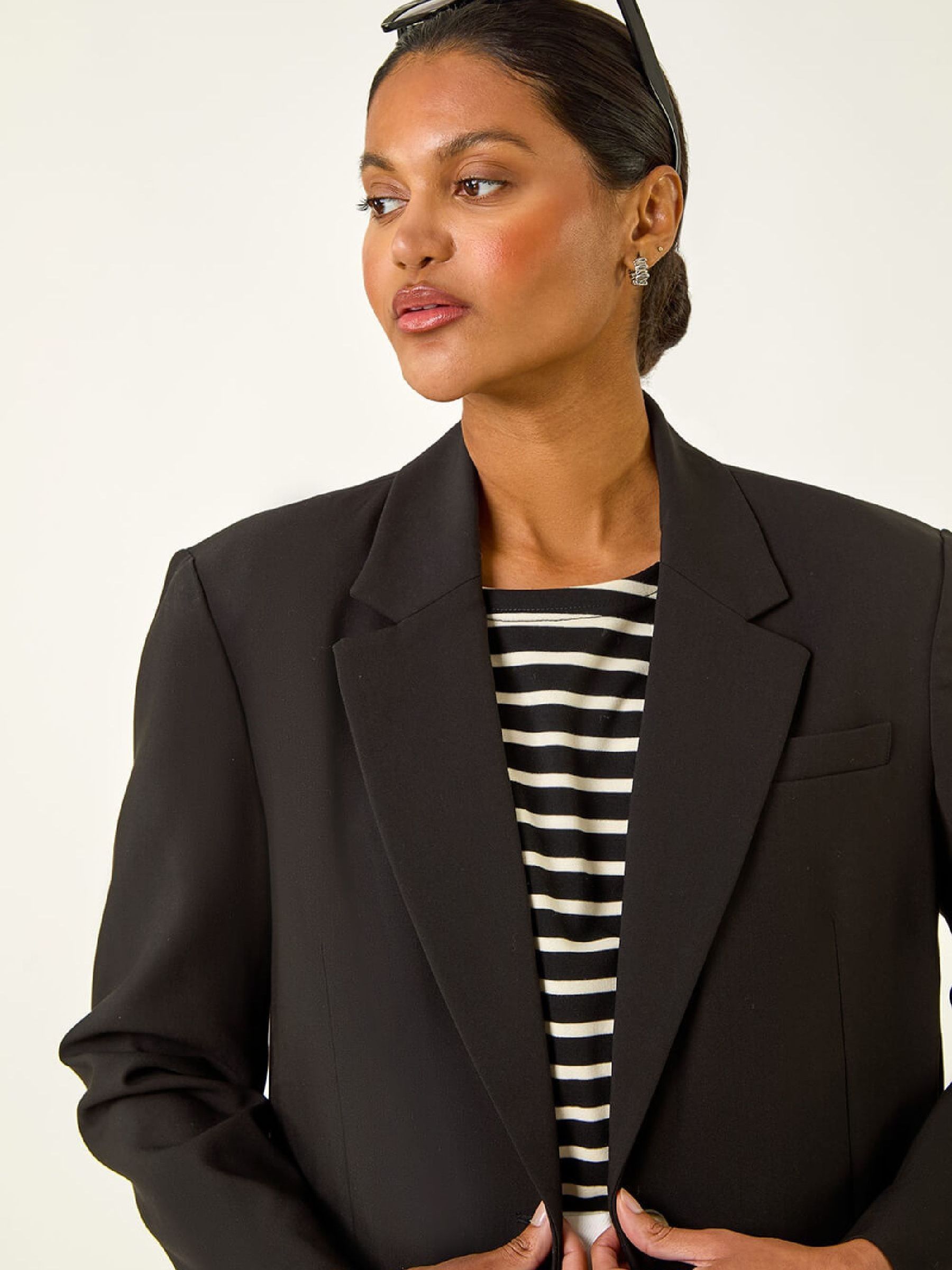 Buy Roman Black Single Breated Smart Blazer from the Next UK online shop