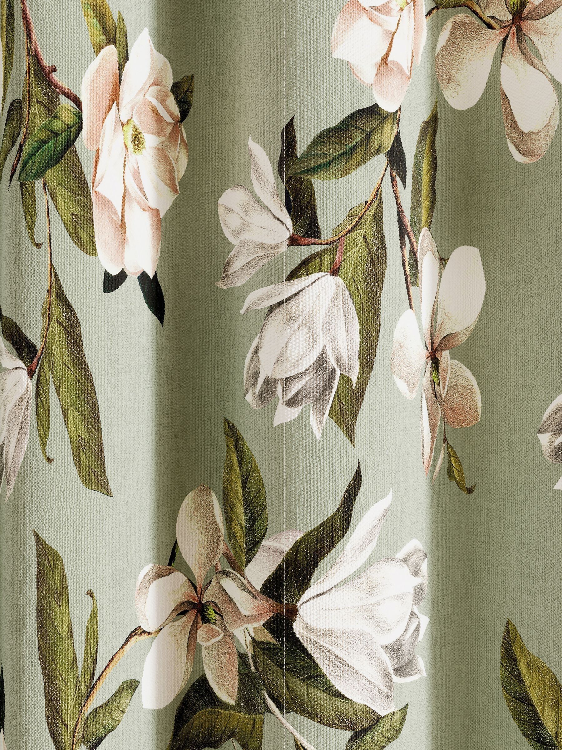 Buy Ted Baker Sage Opal Floral Blackout Lined Eyelet Curtains from the ...