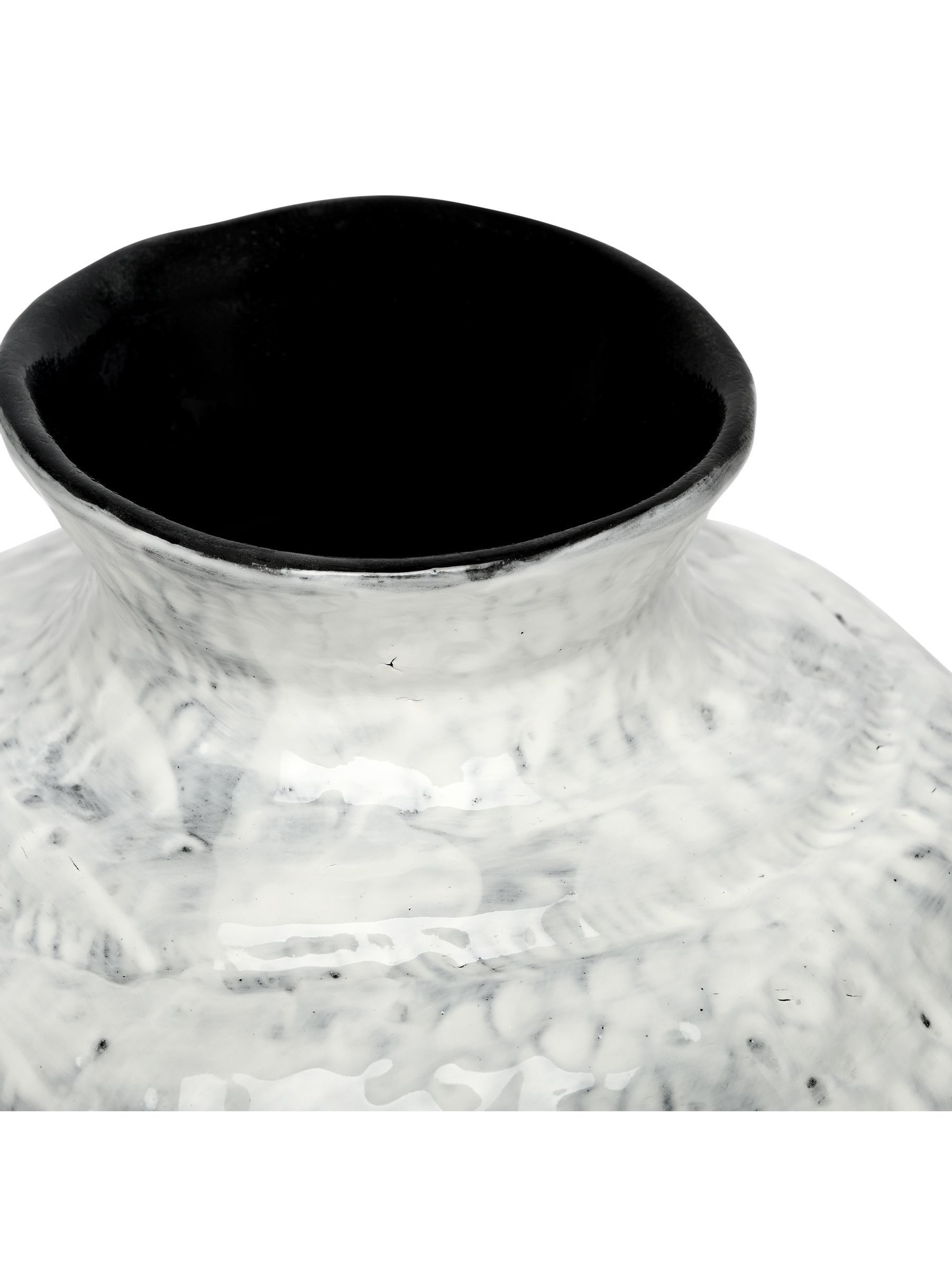 Buy Libra Interiors White Medium Lunel Glazed Vase from Next Ireland