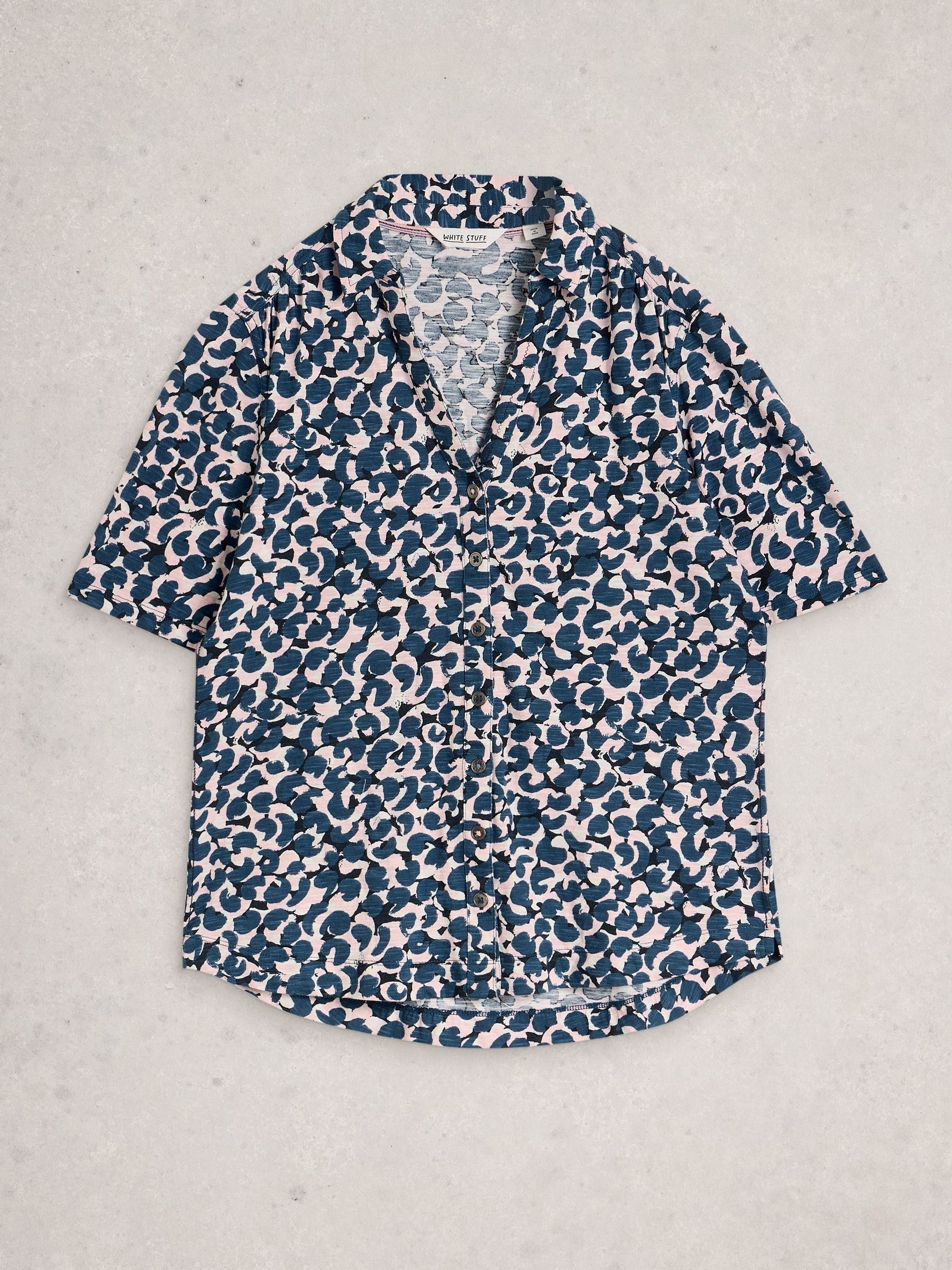 Buy White Stuff Blue Annie Short Sleeve Jersey Shirt from the Next UK ...