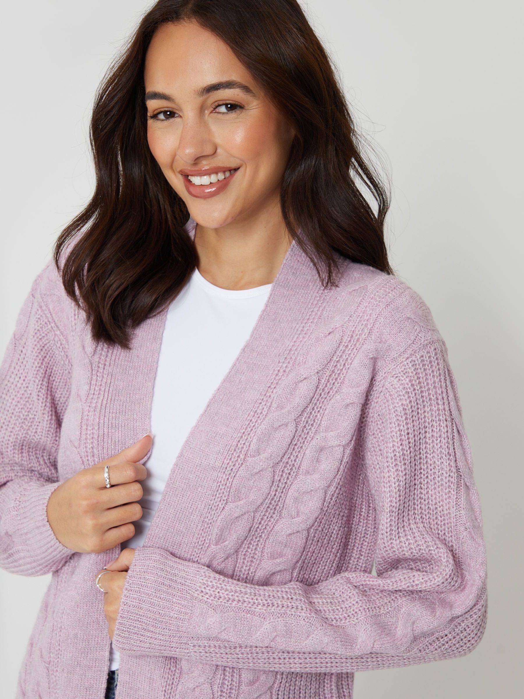 Buy Threadbare Pink Valentines Cable Knit Cardigan from Next New Zealand