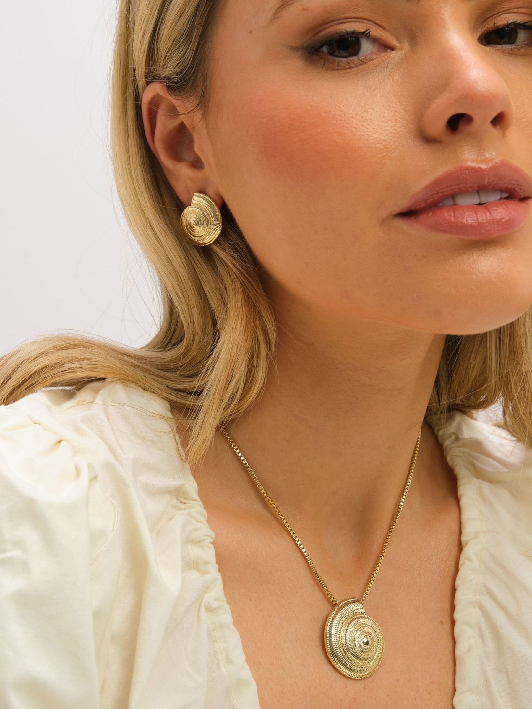 Buy Inicio Gold Tone Statement Shell Necklace from the Next UK online shop