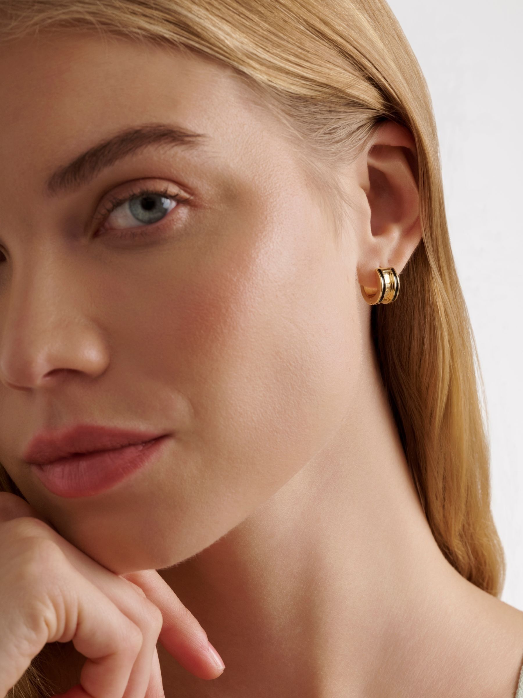 Buy Ted Baker Gold Tone/Black Plated ROLO Classic Colour Enamel Roll ...