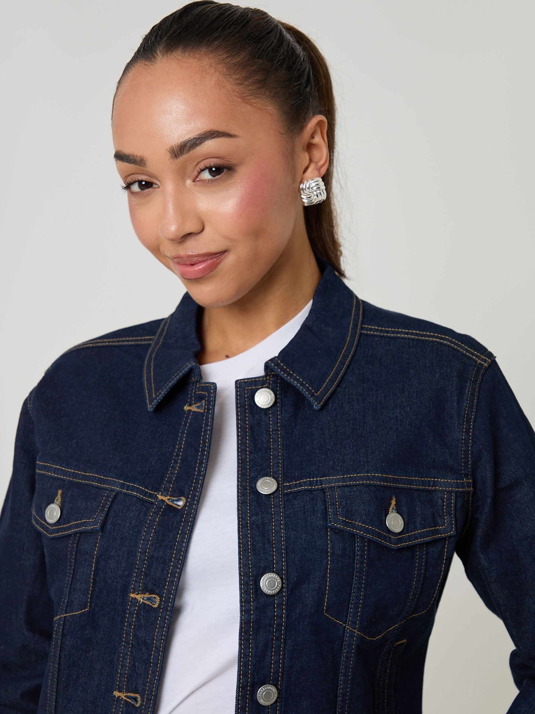 Buy Threadbare Blue Stretch Denim Jacket from the Next UK online shop