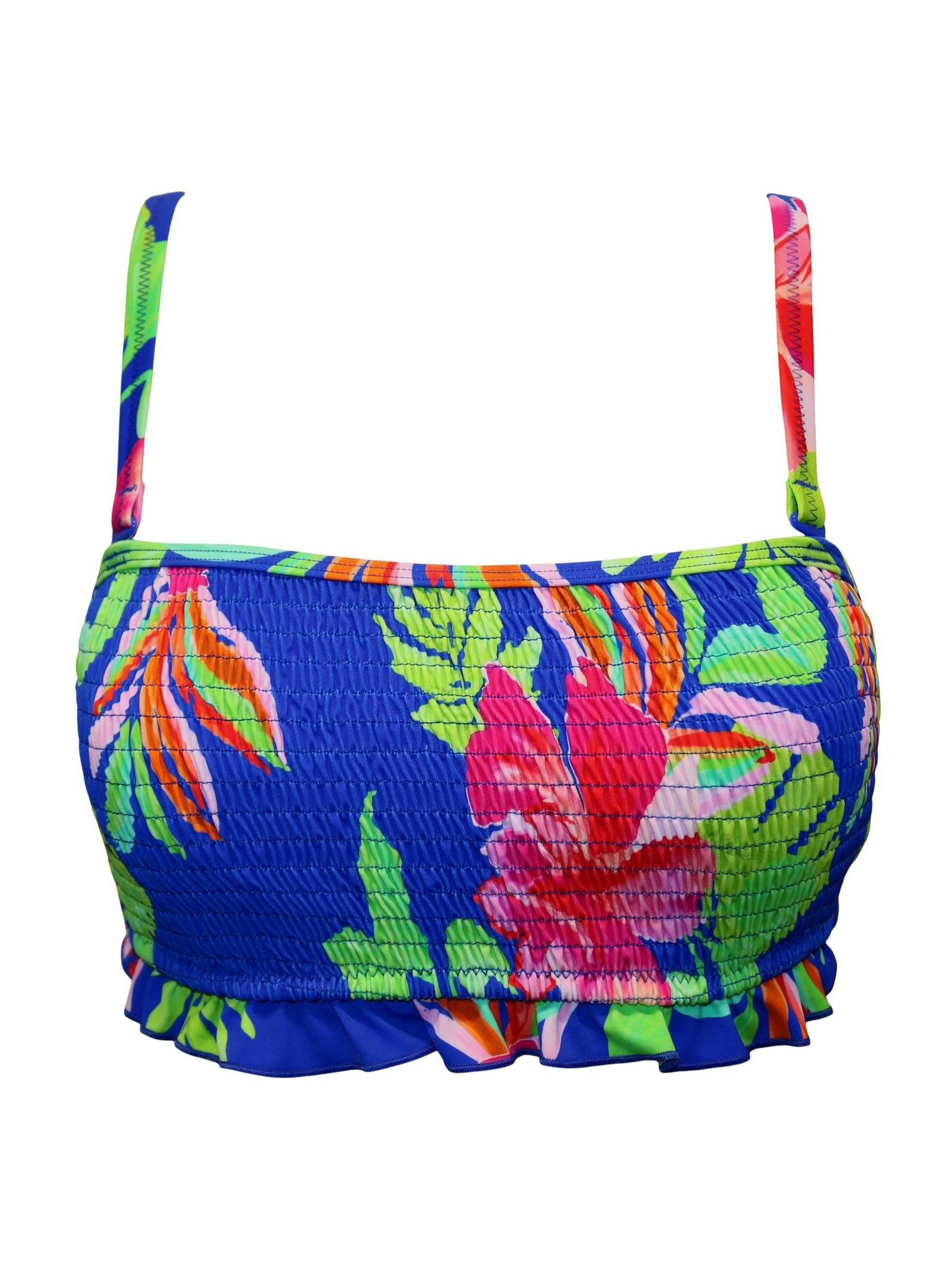 Buy Pour Moi Ultramarine/Pink Strapless Free Spirit Bikini Top from the ...