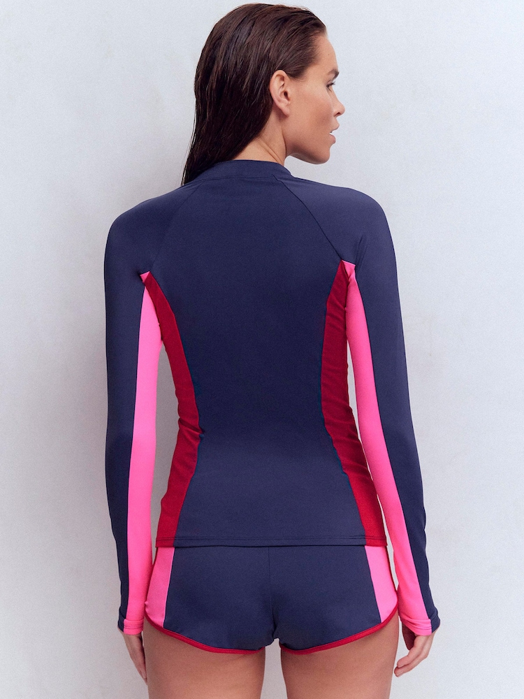 Buy Boden Blue Sun Safe Raglan Rash Vest from Next Singapore