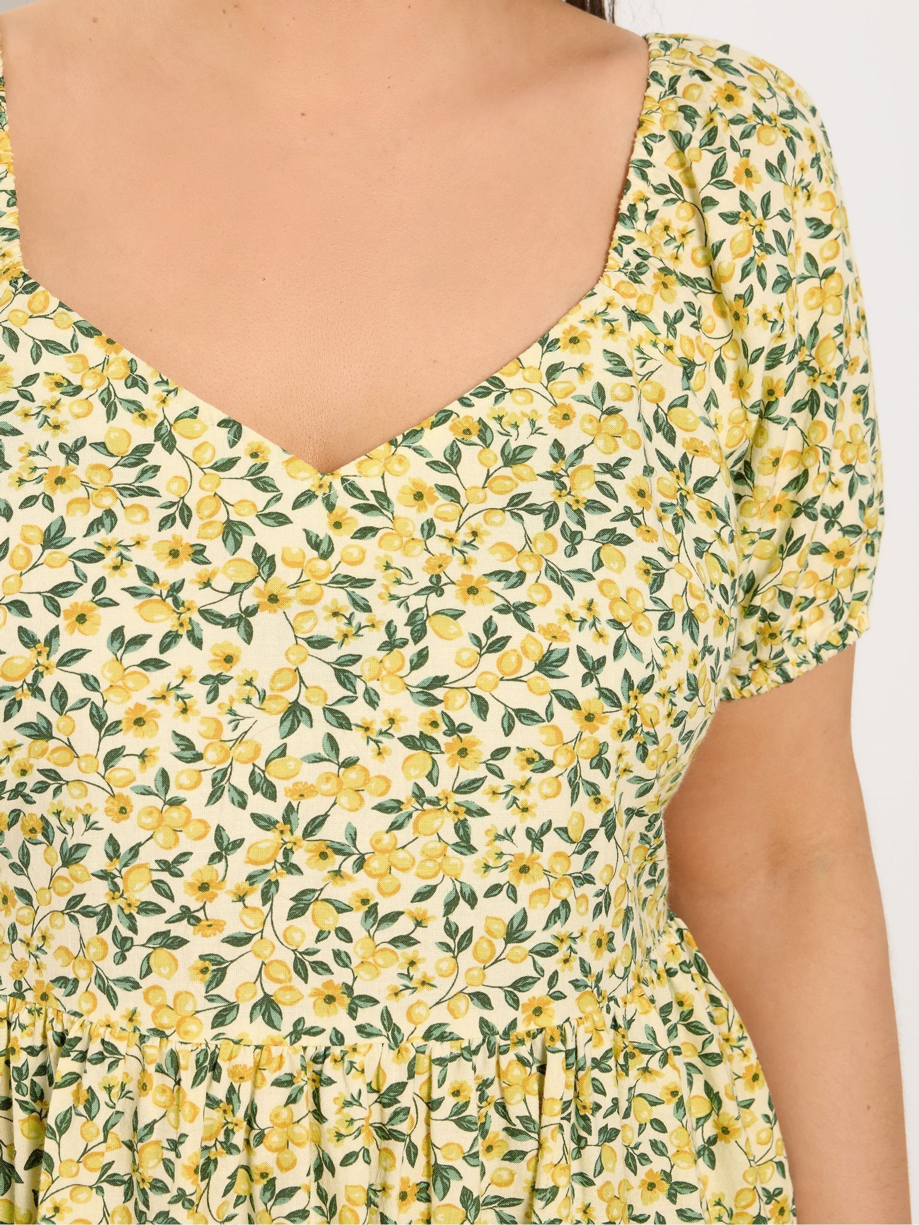 Buy Yours Curve Yellow Print Maxi Dress from the Next UK online shop