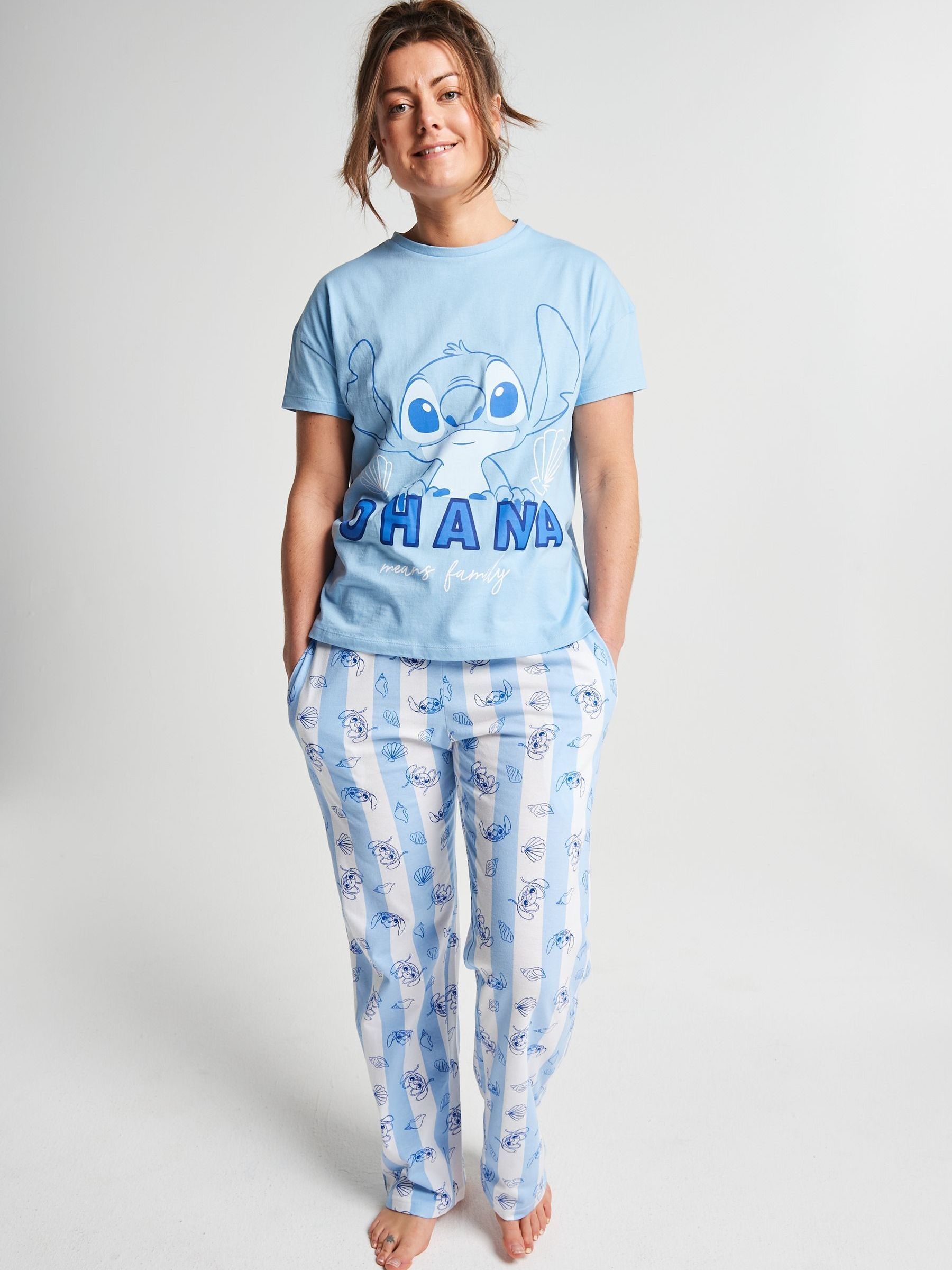 Buy Brand Threads Blue Lilo & Stitch long Leg Pyjamas Set from Next Germany