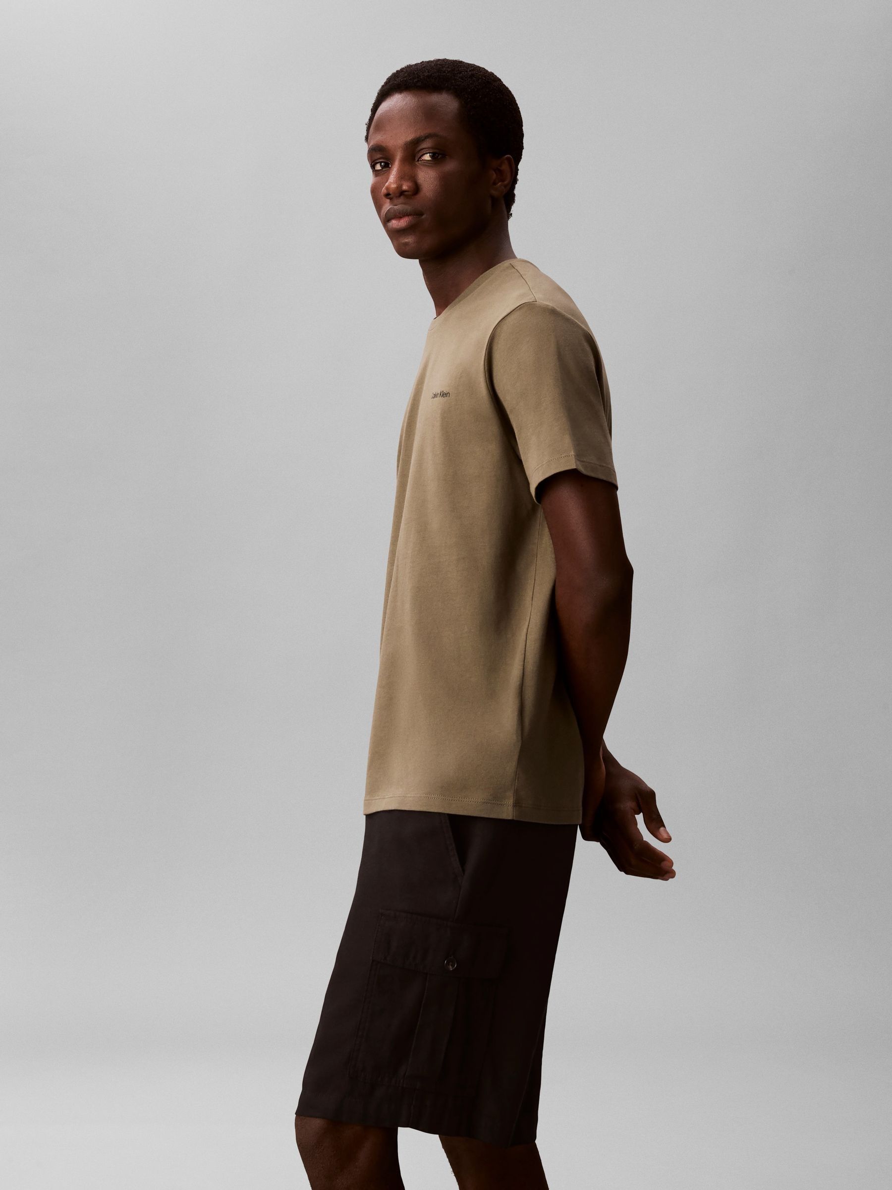 Buy Calvin Klein Green Micro Logo Crew-Neck T-Shirt from Next South Africa