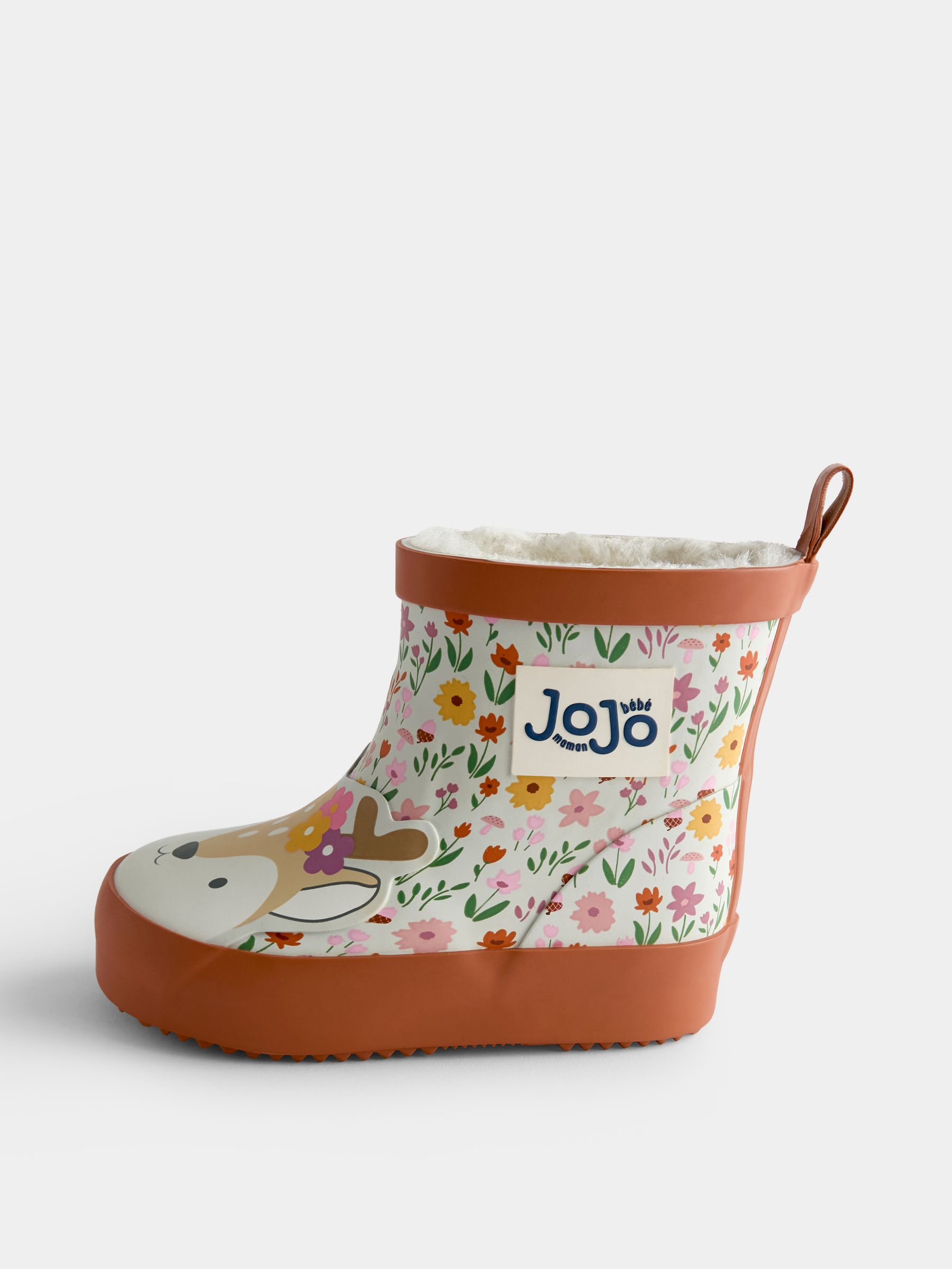 Buy JoJo Maman Bébé Orange Deer Cosy Ankle Wellies from Next Australia