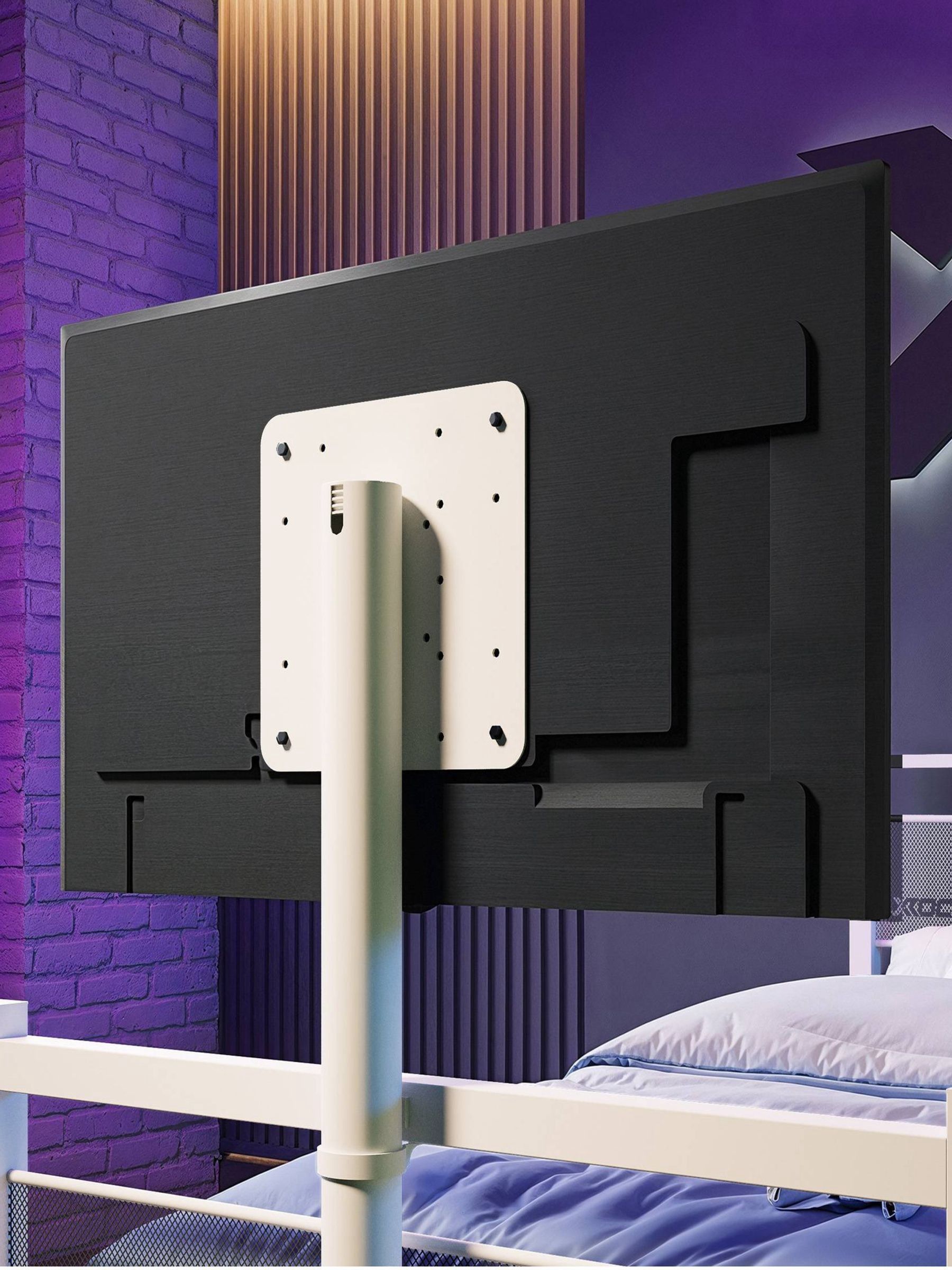 Buy X Rocker White Basecamp RGB Bed with App Controlled LED from the ...