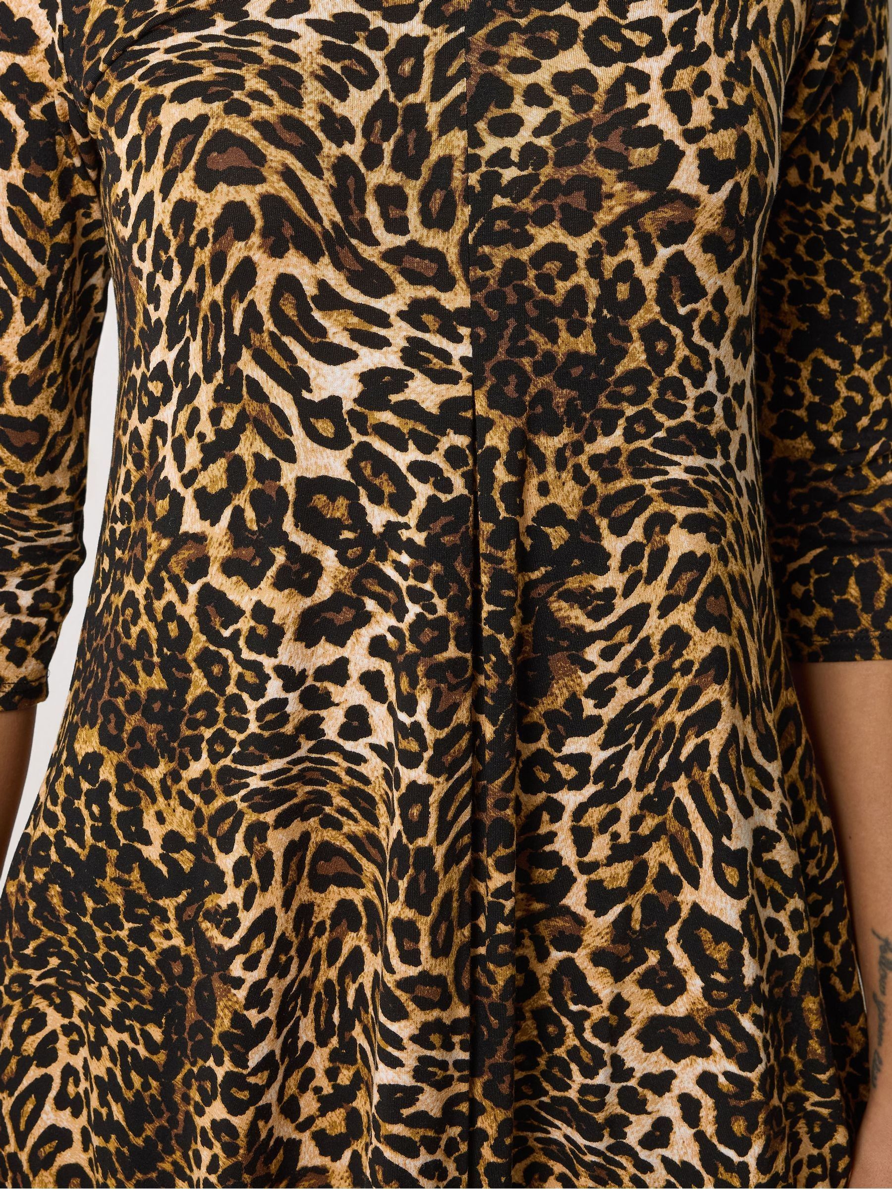 Buy M&Co Brown Leopard Print Hanky Hem Top from Next Ireland