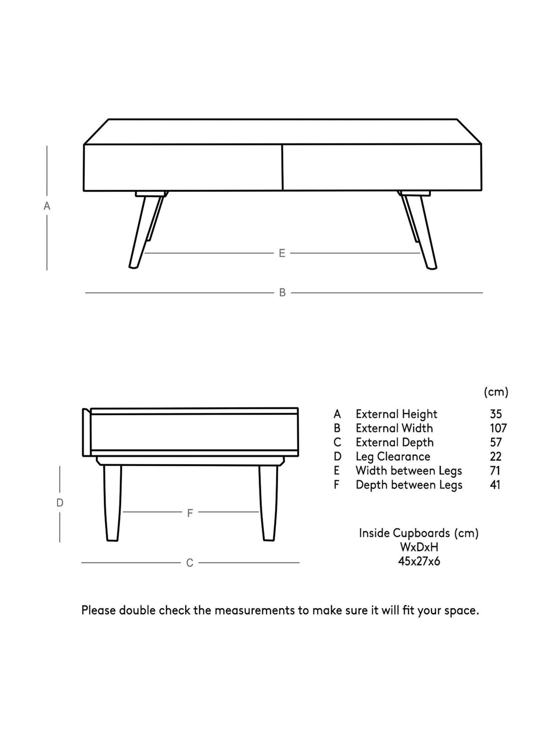 Buy Swoon Mid Brown Watts Acacia Wood Two-Drawer Coffee Table from the ...