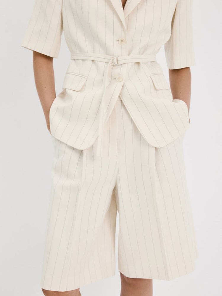 Buy Mango Cream Tailored Bermuda Shorts from the Next UK online shop