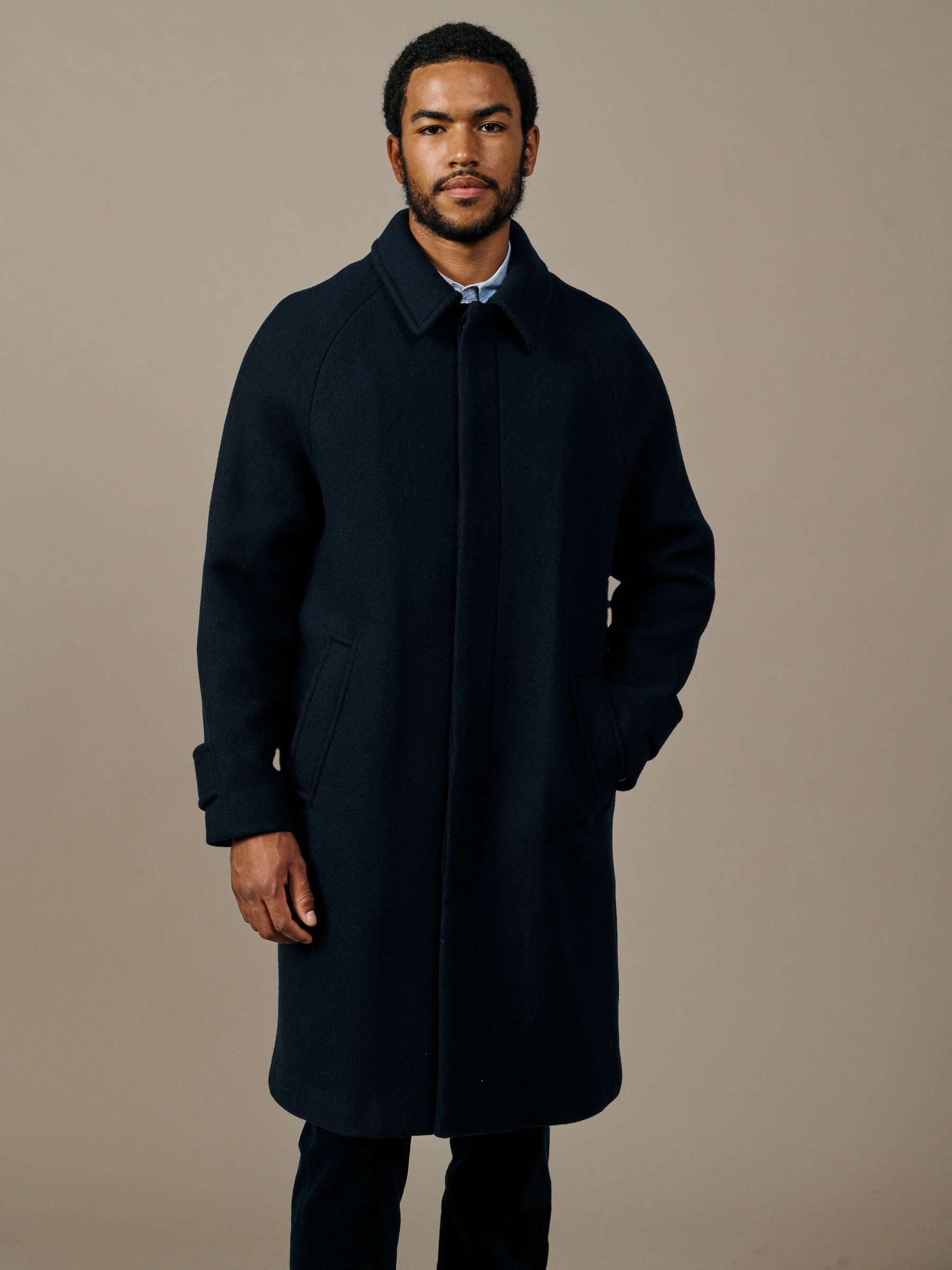 Buy Aubin Blue Dawes Overcoat from Next Ukraine