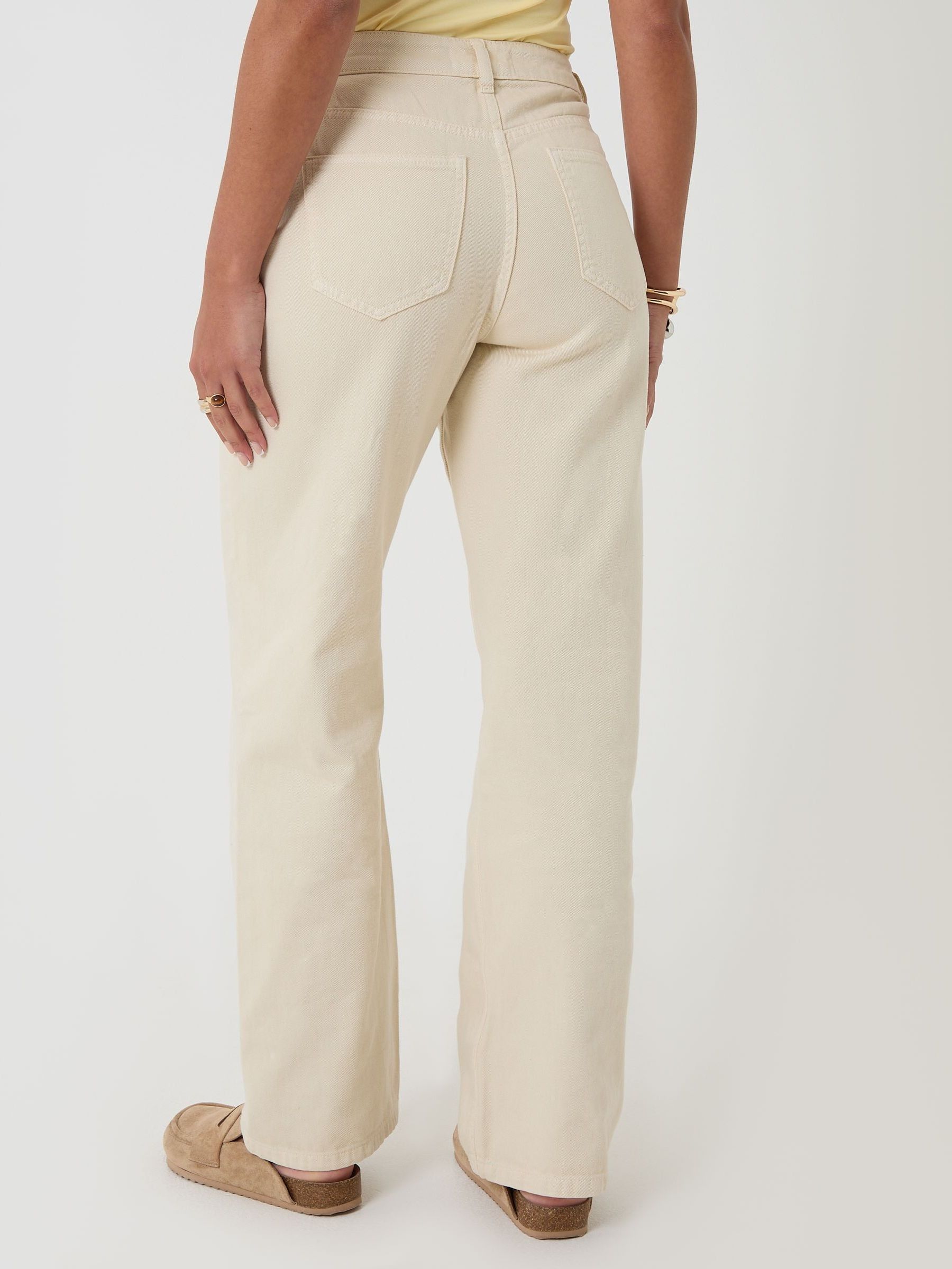Buy Threadbare Cream Straight Leg Jeans from the Next UK online shop