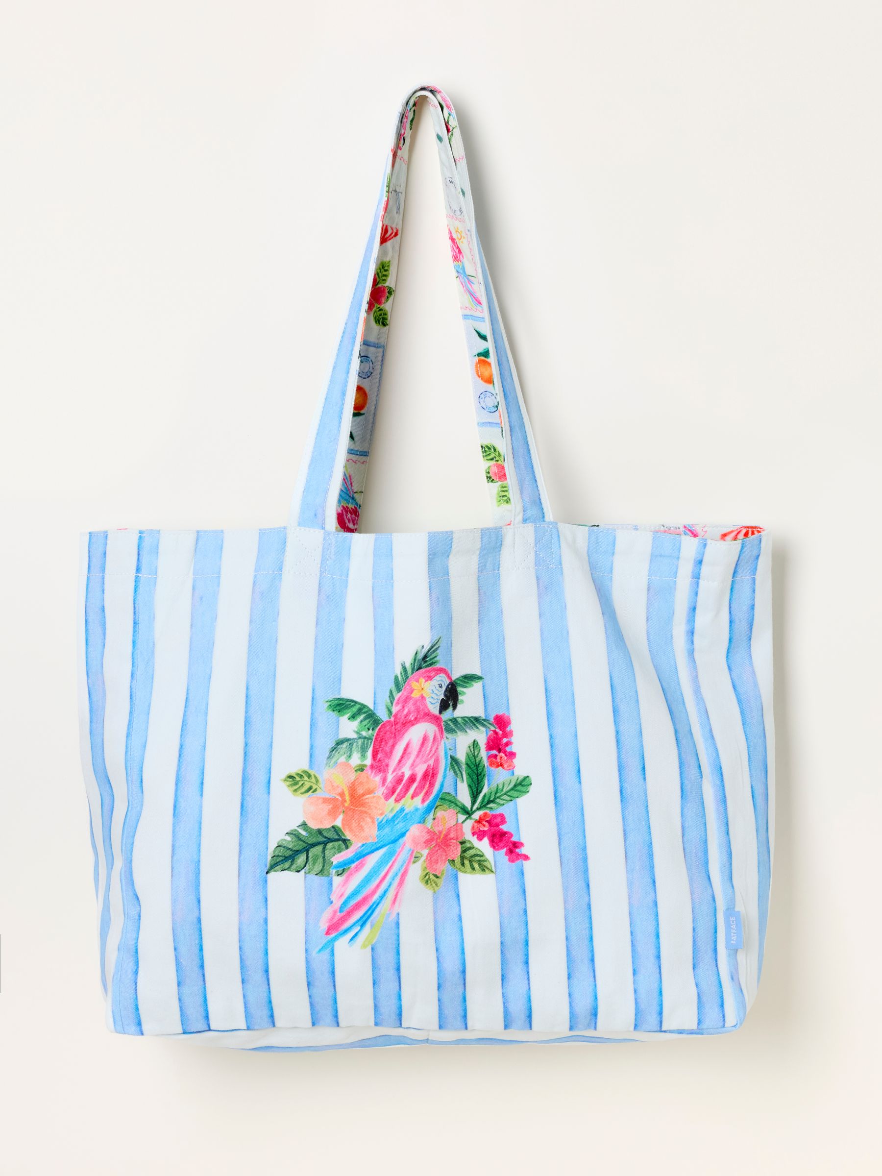 Buy FatFace Blue Tropical Parrot Reversible Tote from the Next UK ...