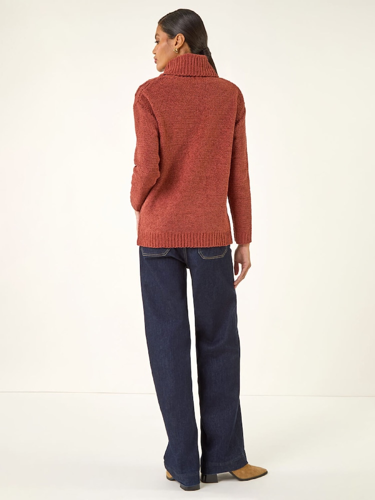 Buy Roman Chenille Roll Neck Knit Jumper from Next Belgium