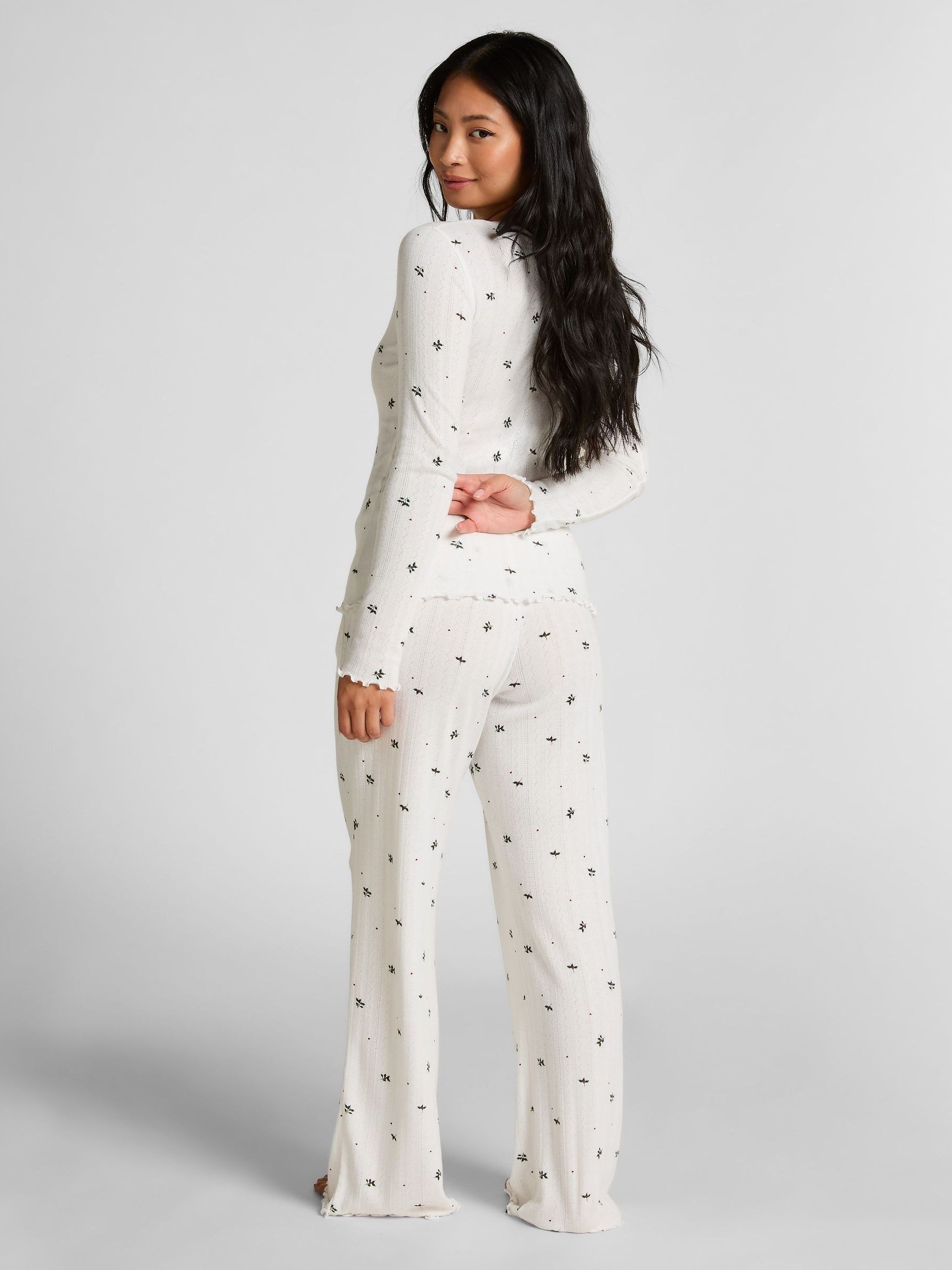 Buy Hunkemoller Pointelle White Pyjamas Set from Next Gibraltar