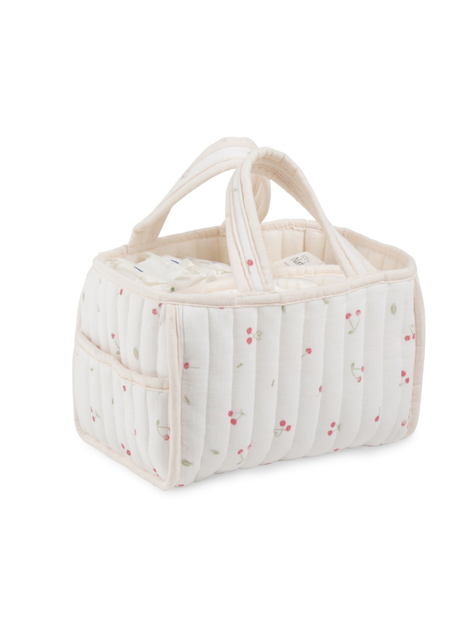 Buy Cuddleco Ditsy Cherry Nappy Caddy Set from the Next UK online shop